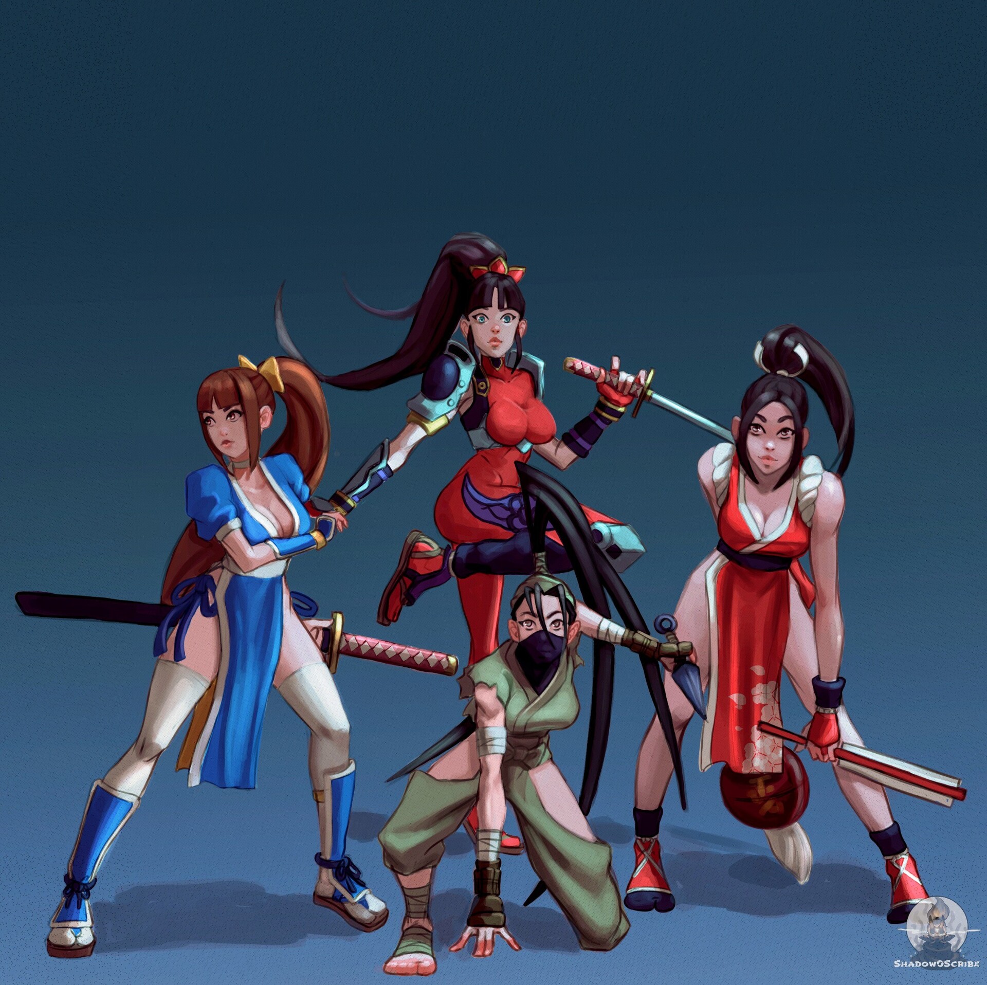 ArtStation - Fighting game kunoichi's