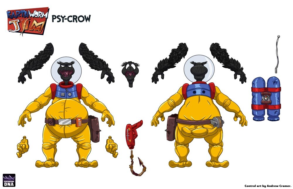 Andrew Cramer - Psy-Crow action figure design