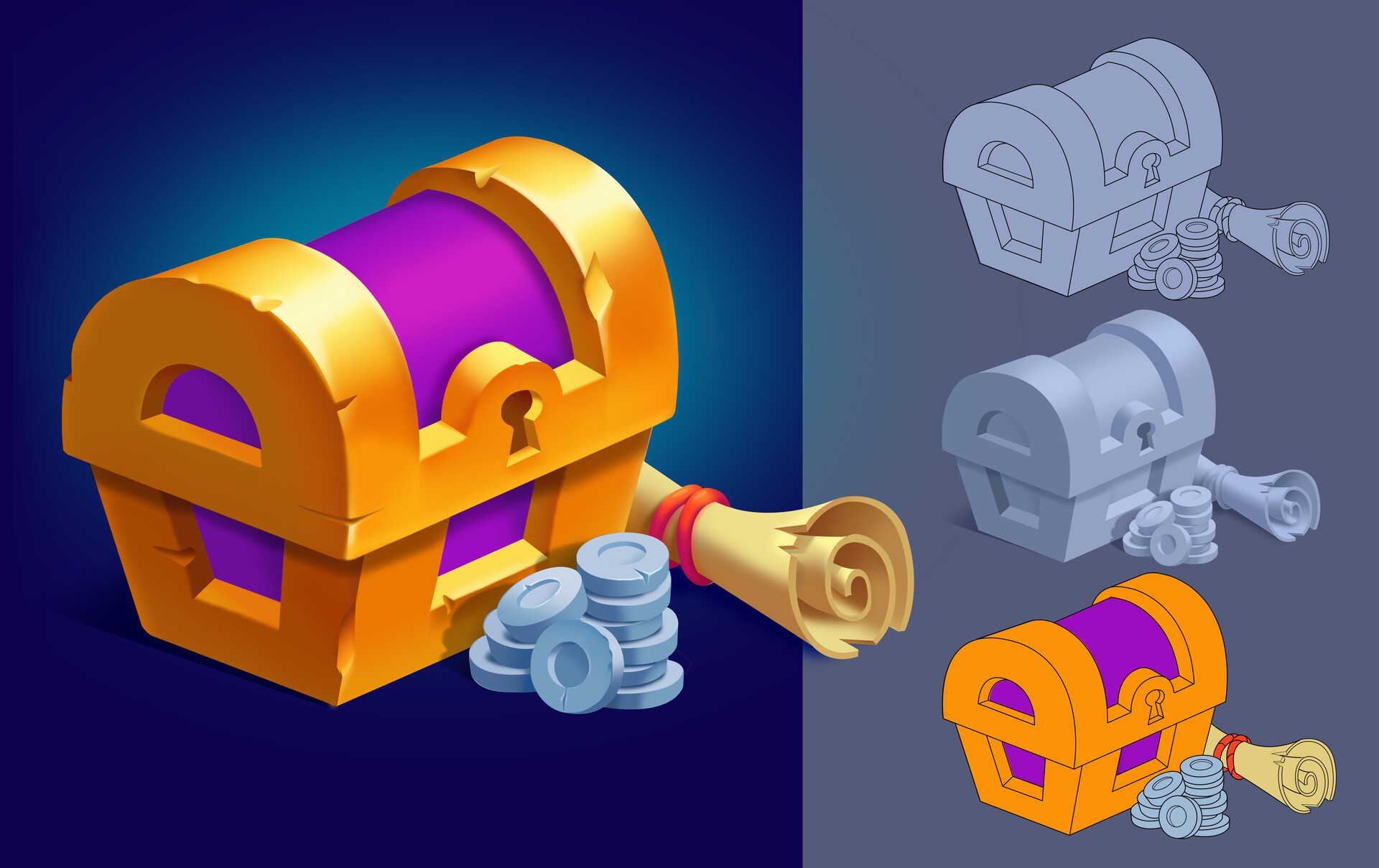 ArtStation - "The Treasure Chest project"