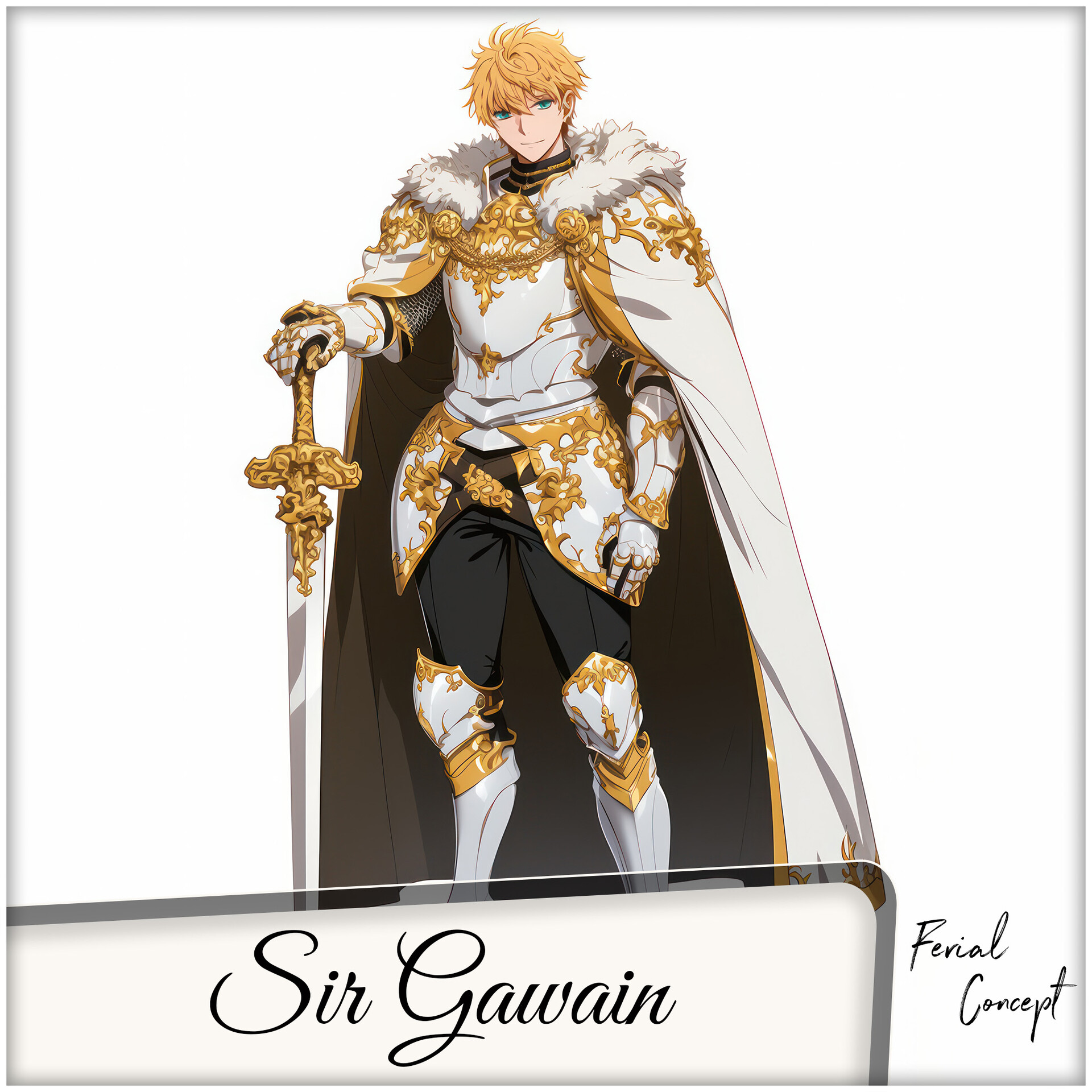 ArtStation - 🔹220 Sir Gawain - Anime Character Reference Image Pack v ...