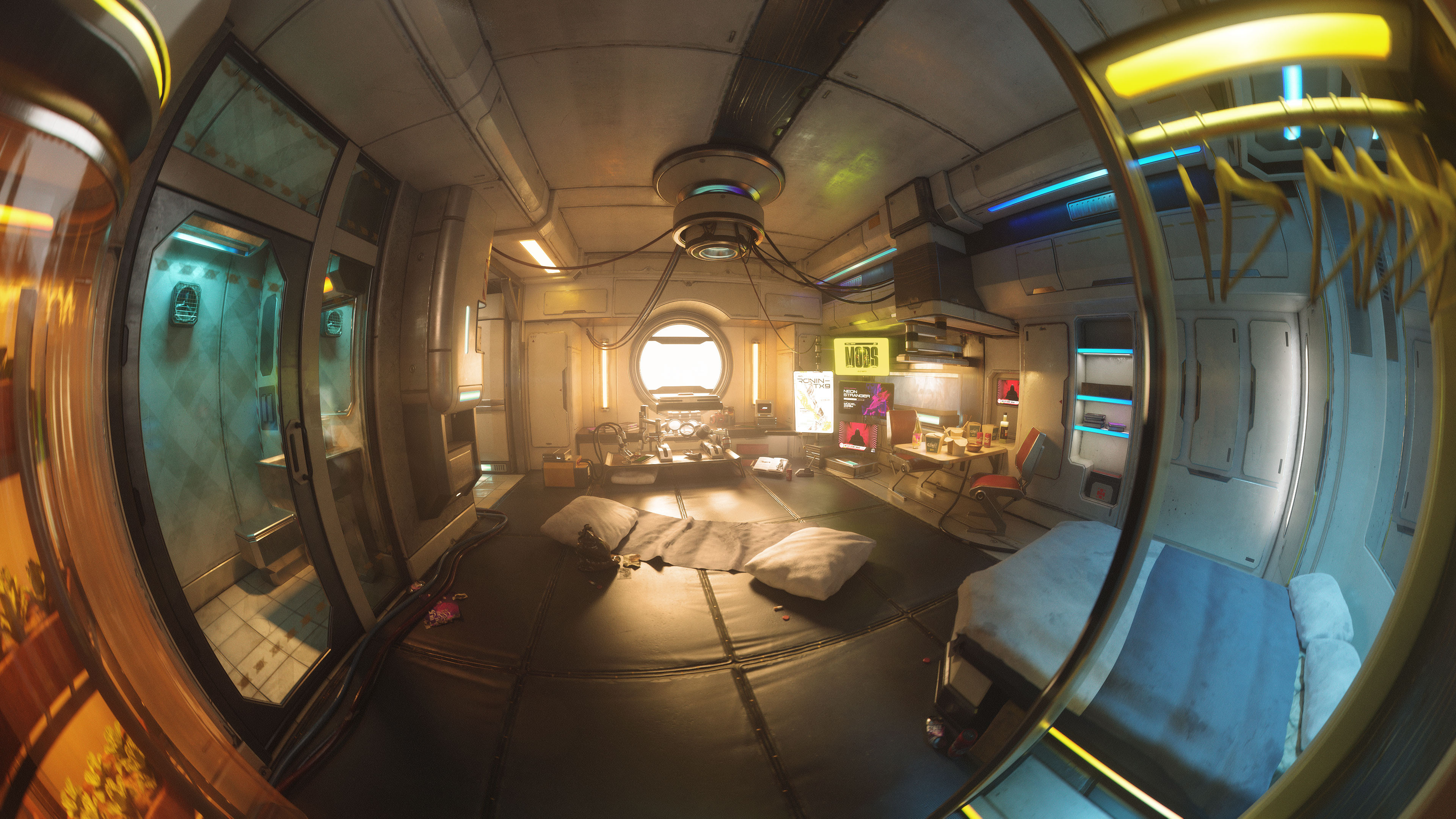 KitBash3D - "CyberPunk Interiors" - 3D Models and Materials Kit