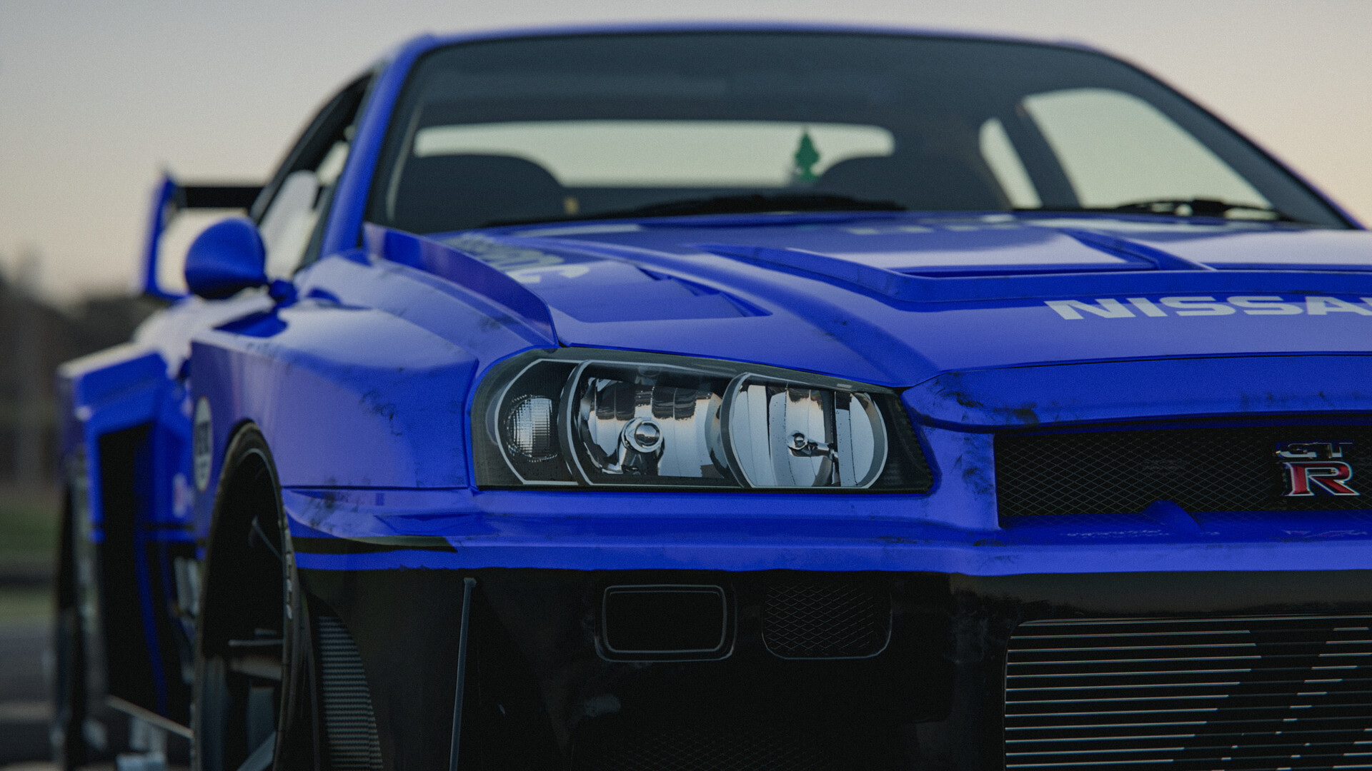 ArtStation - '02 Nissan R34 GTR Super Silhouette Skyline (Blue Version)