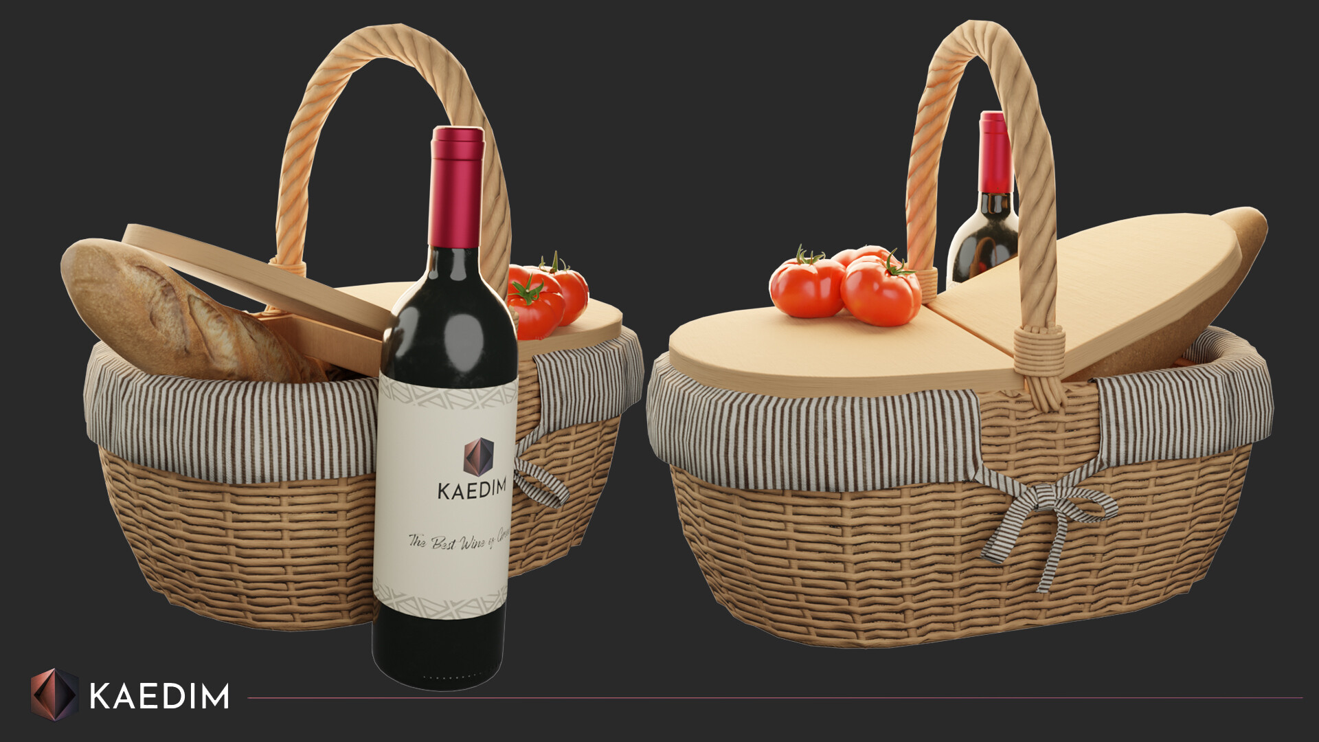 Kaedim - Picnic Set | 3D Realistic Game Asset | Kaedim