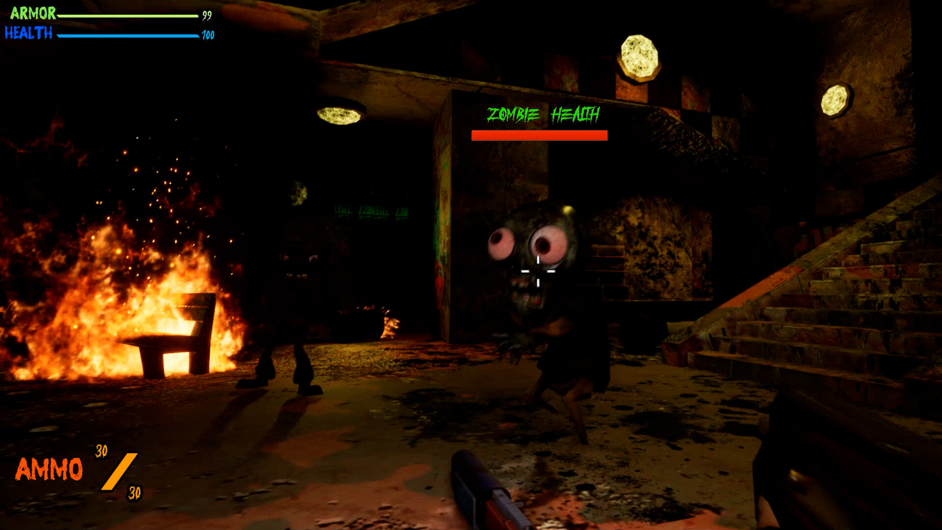 ArtStation - zombieGame_level_8_1_zombieNightClub_firstFloor_gamePlay