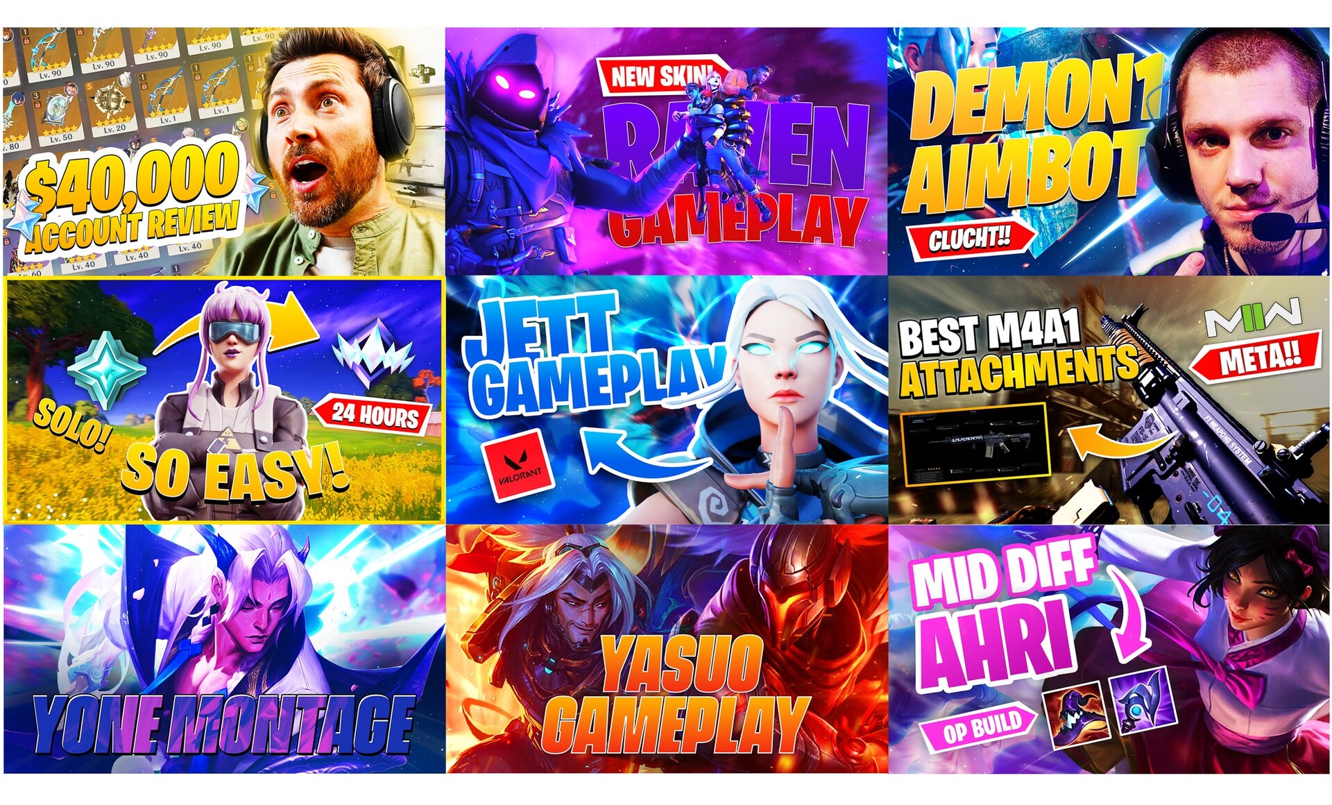 ArtStation - YouTube Thumbnail Designs