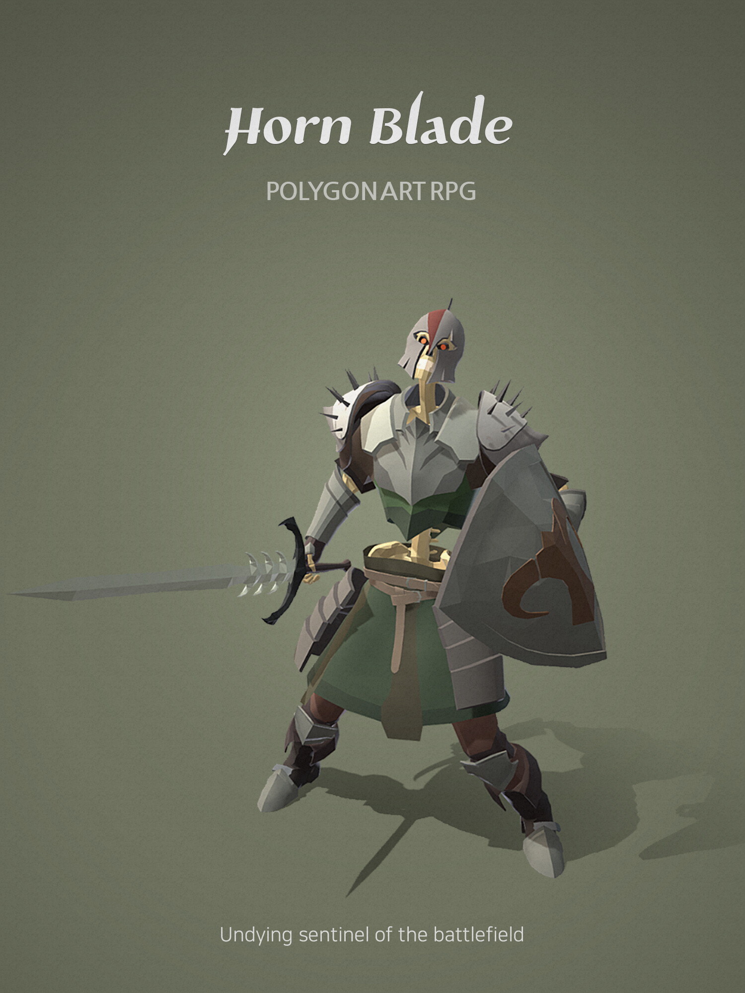 ArtStation - [Polygon Art RPG] Horn Blade