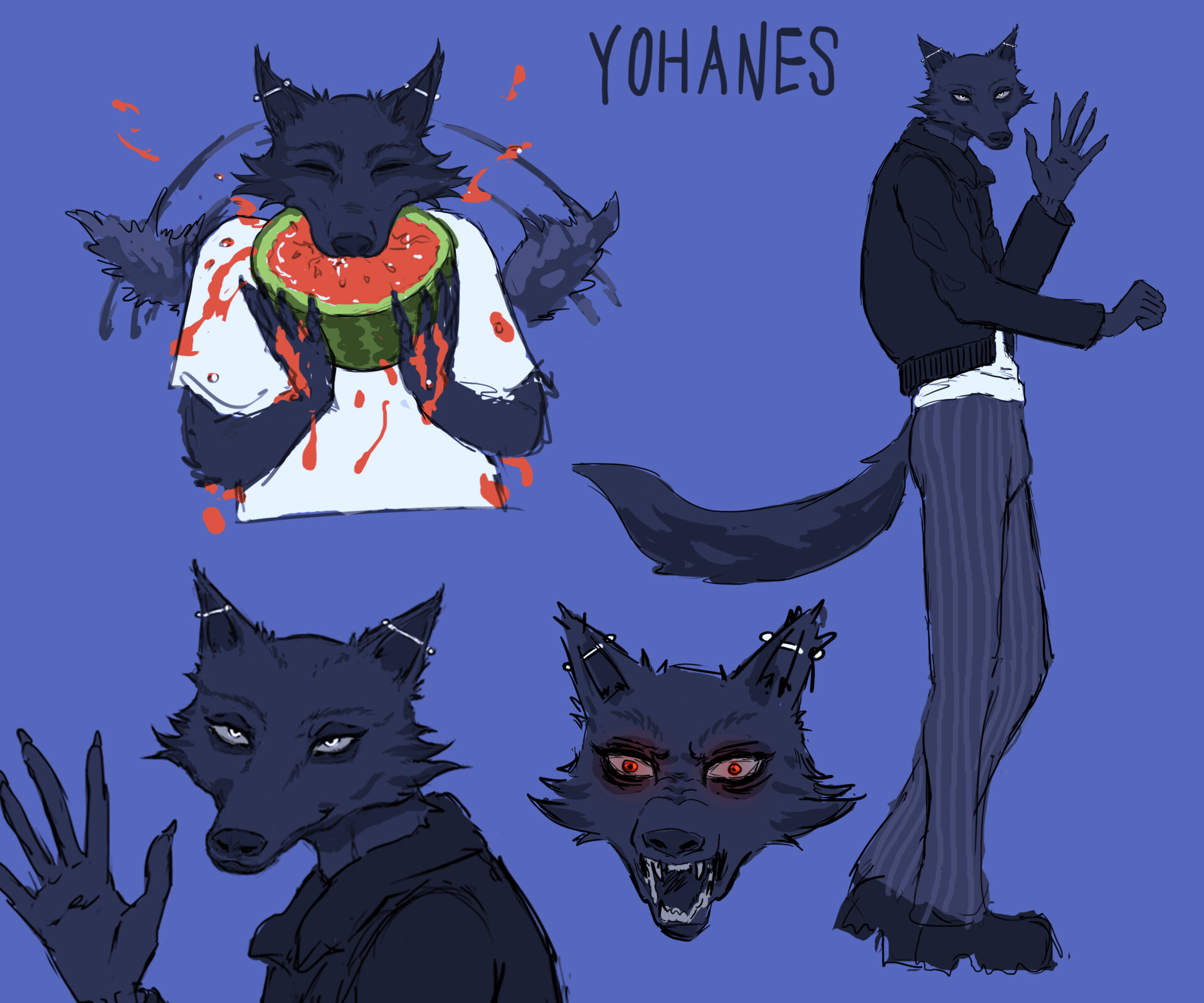 ArtStation - Anthro wolf character