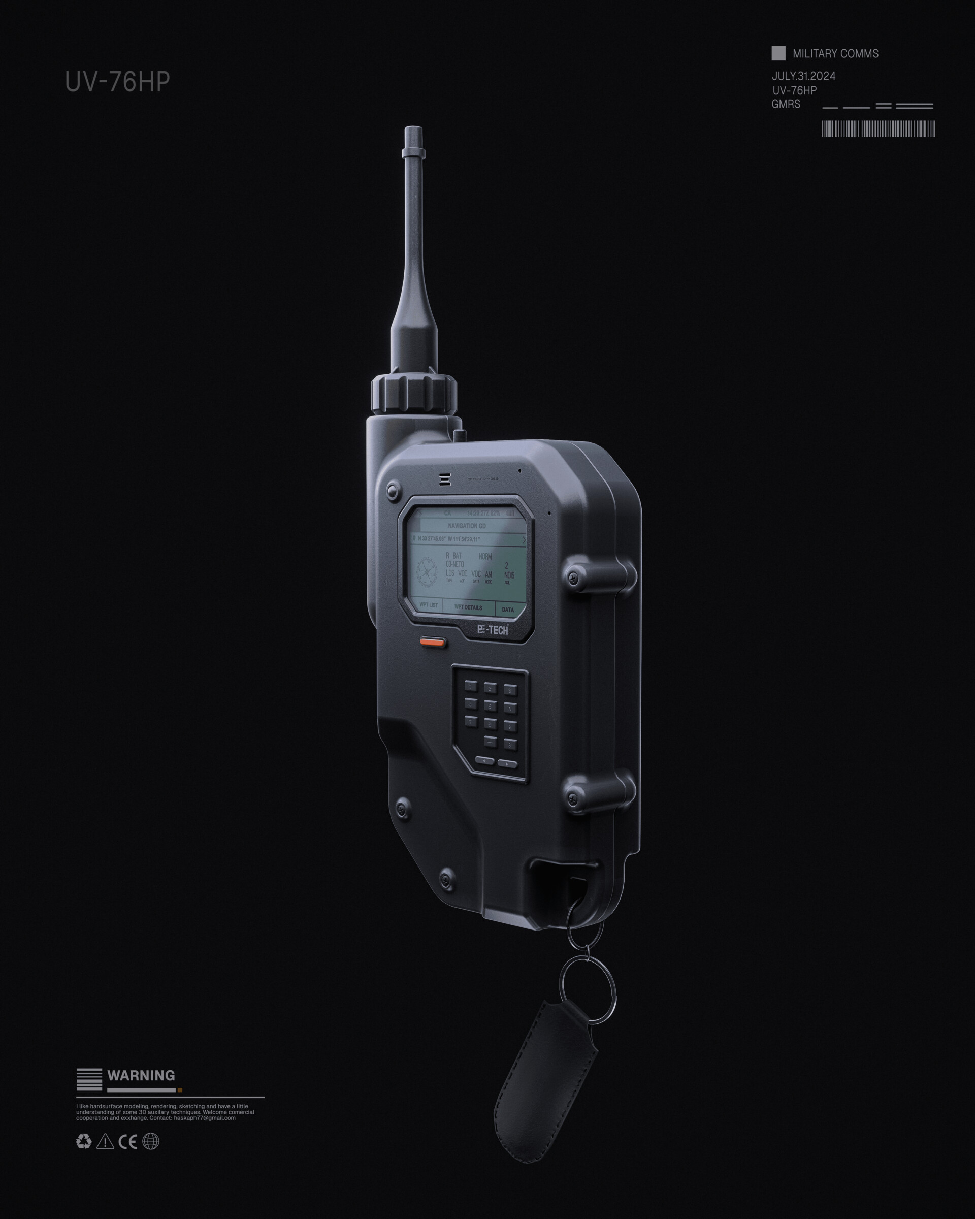ArtStation - UV-76 MILITARY COMMS RADIO