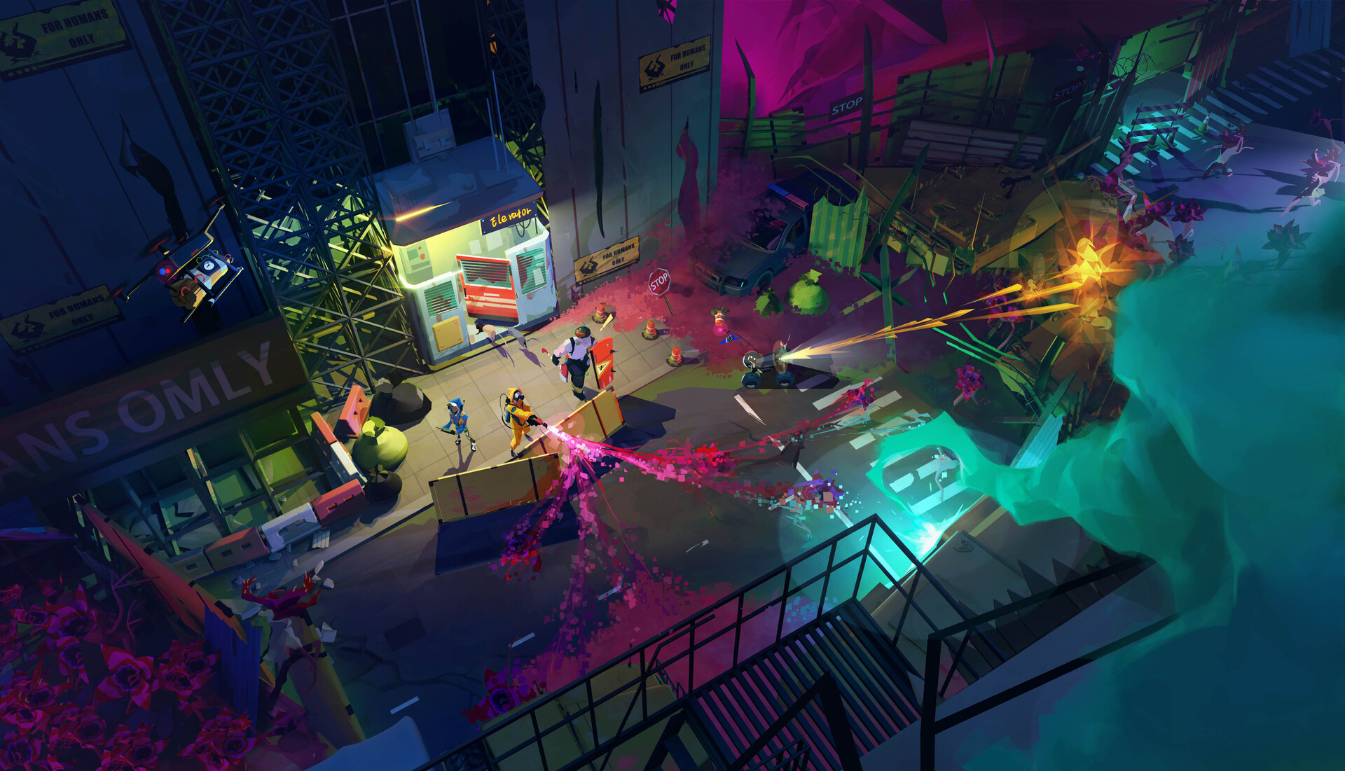 ArtStation - Infected city streets1