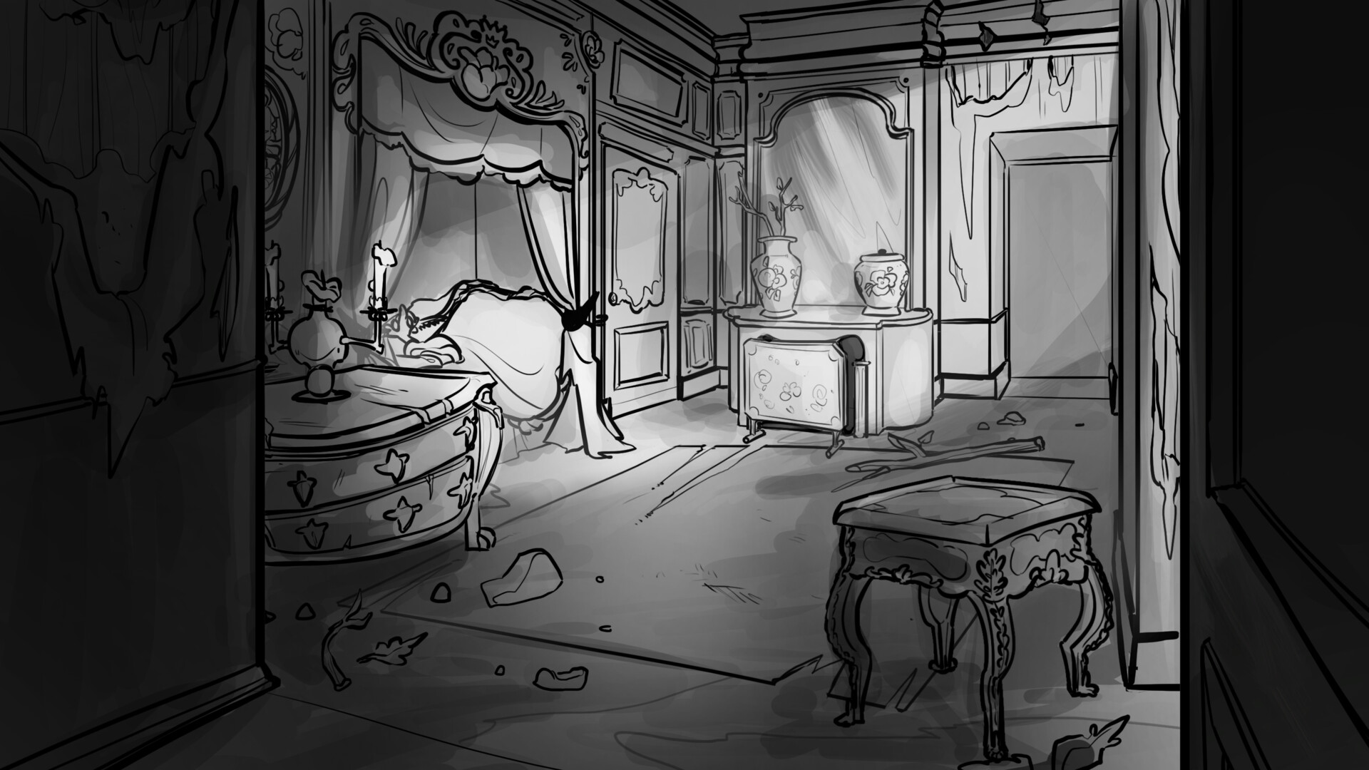 Clotilde Boulanger - SLEEPING BEAUTY - 2D Preproduction