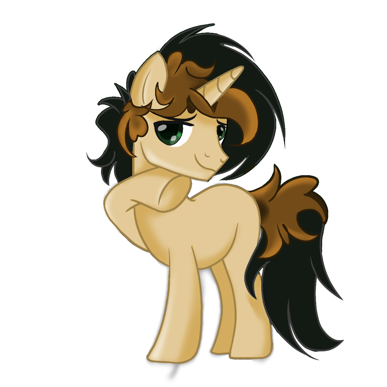 how to draw a mlp stallion