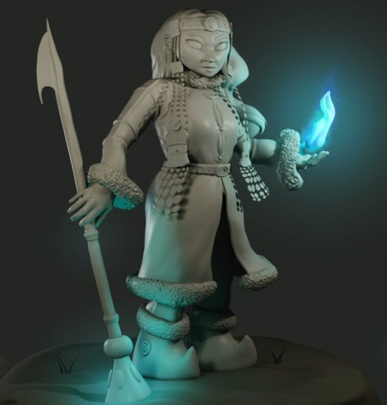 ArtStation - Mongolian Magician Warrior