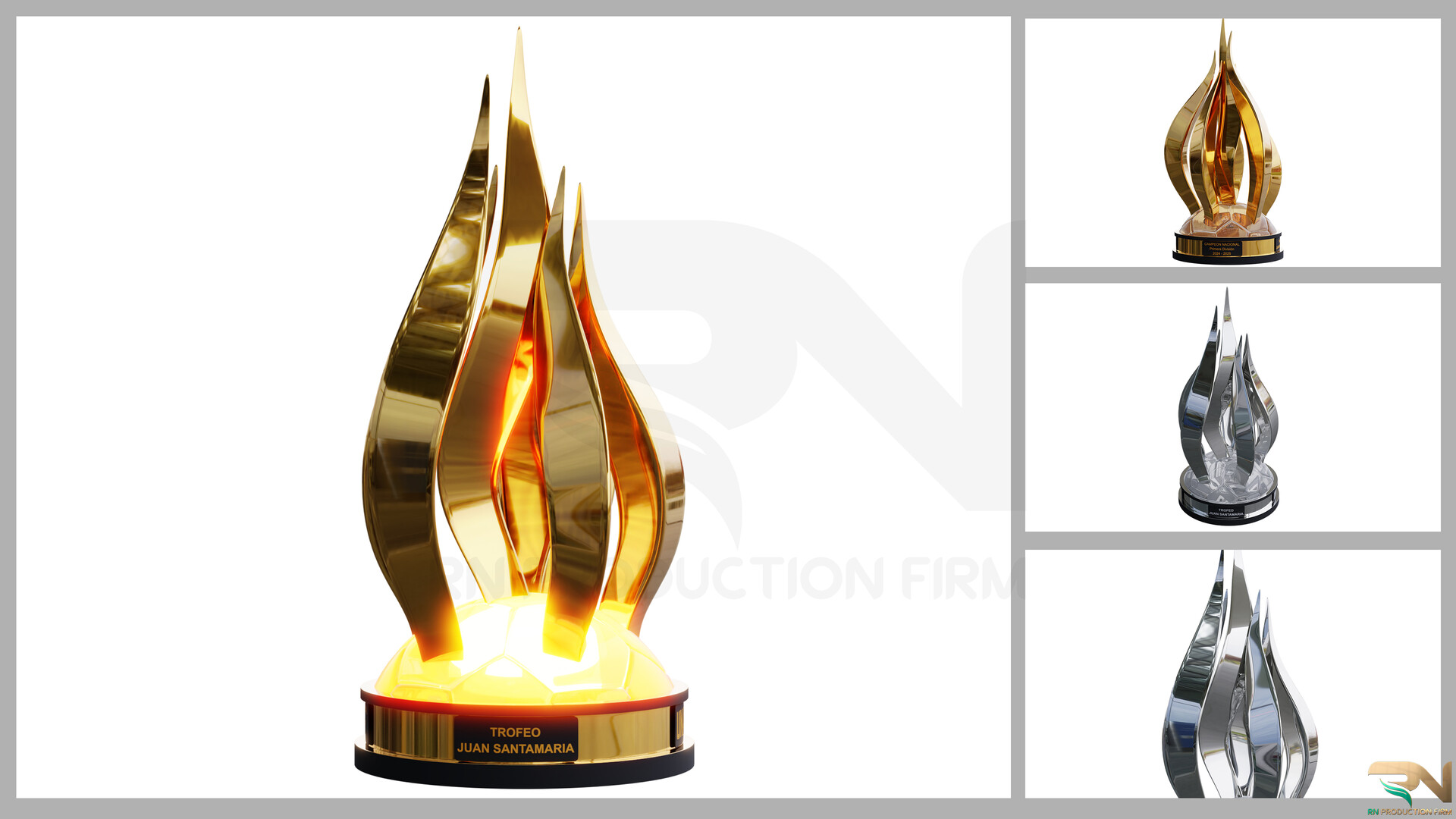 ArtStation - 3D "Flame Trophy" Project