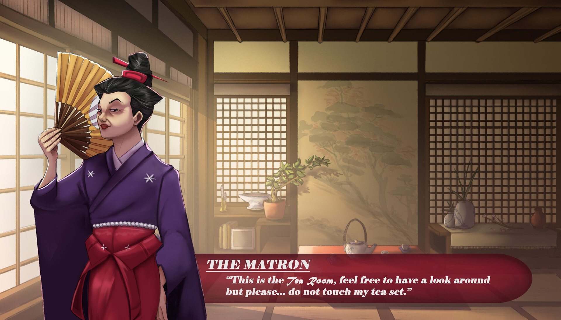 ArtStation - Visual Novel Development - The Matron's Tea Room