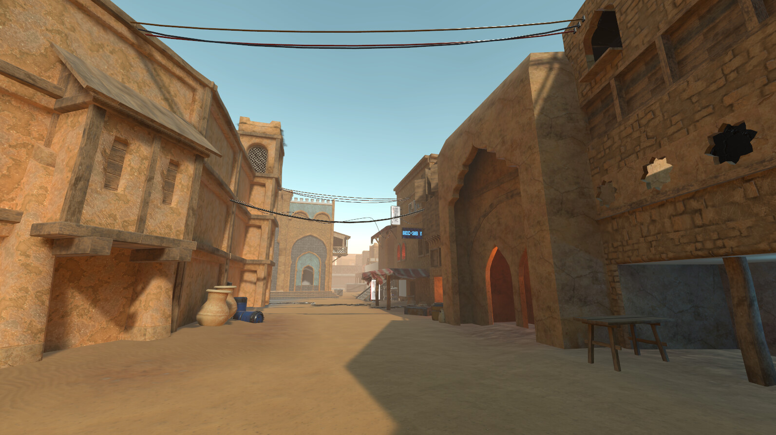 ArtStation - 3d Environment Art - Cyberpunk Desert Town