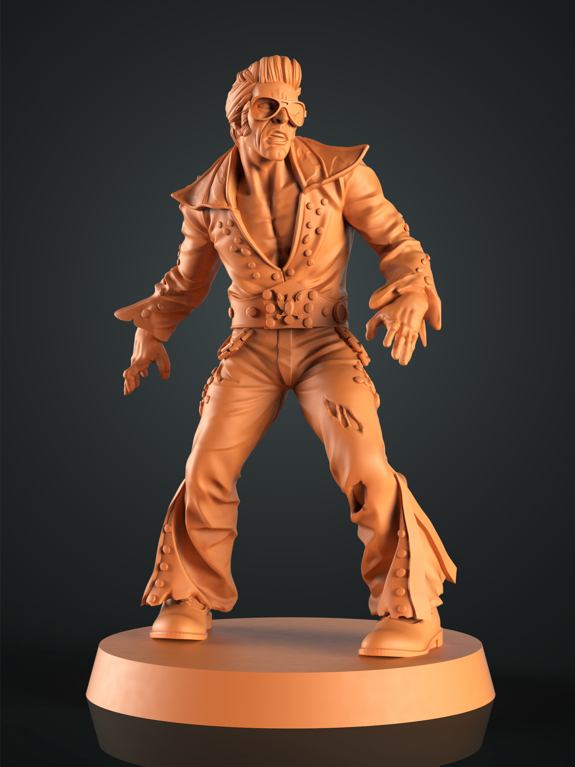 ArtStation - Elvis Zombie - Zombicide Army of the dead Official miniature