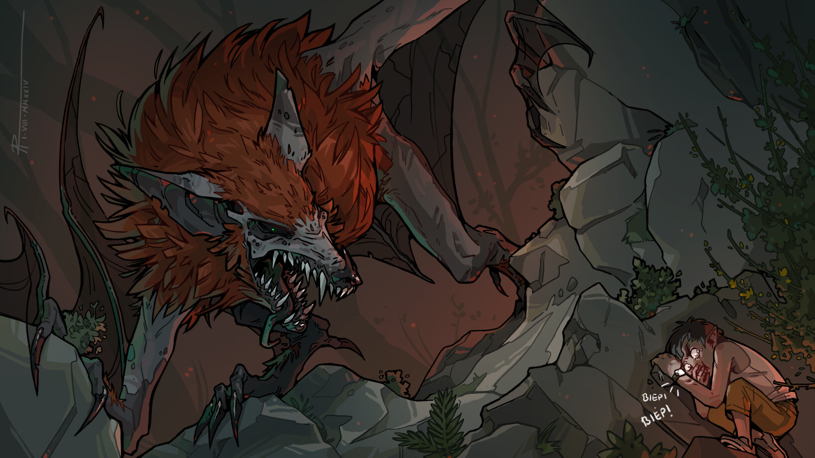 ArtStation - Comic Illustration: Vampire Hunt