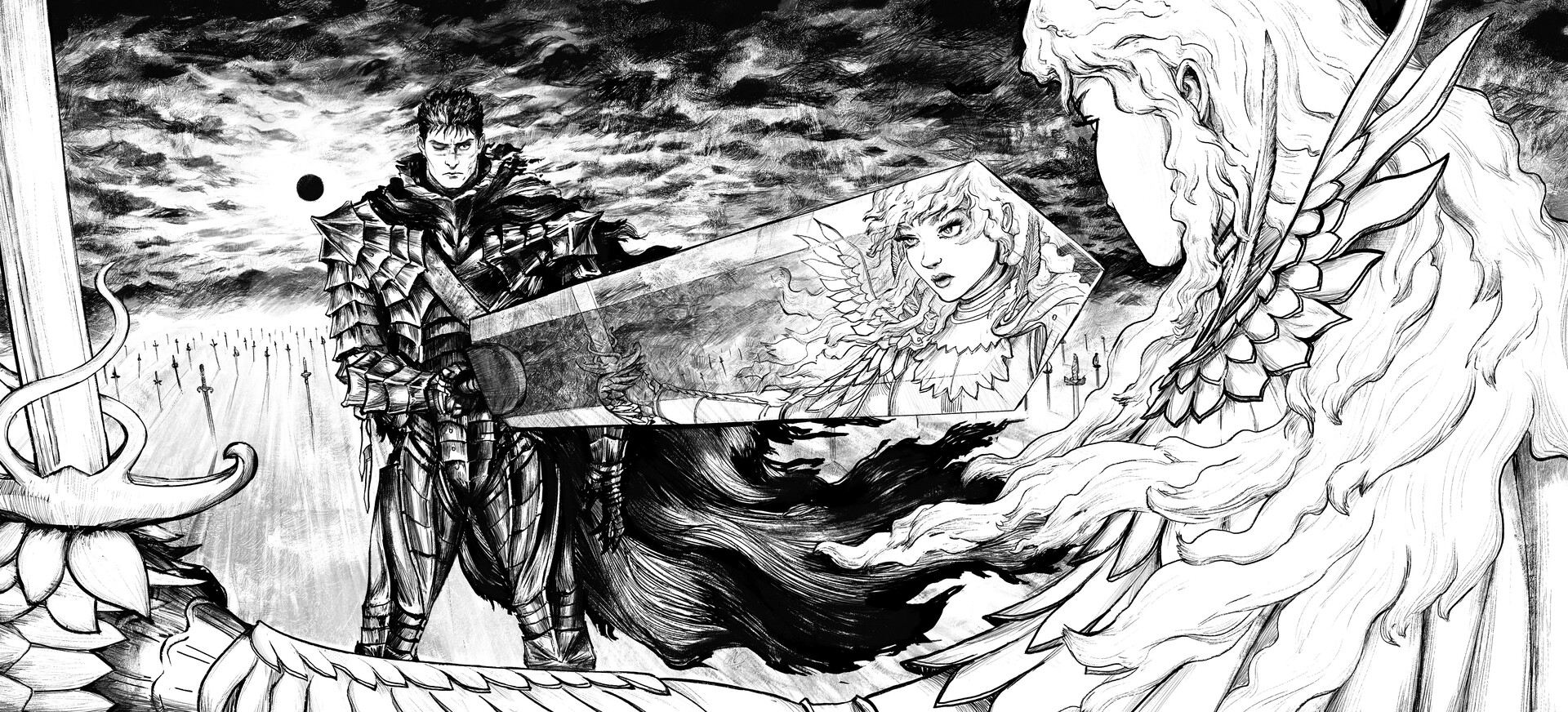 ArtStation - Guts confronts Griffith - (My fan Art)