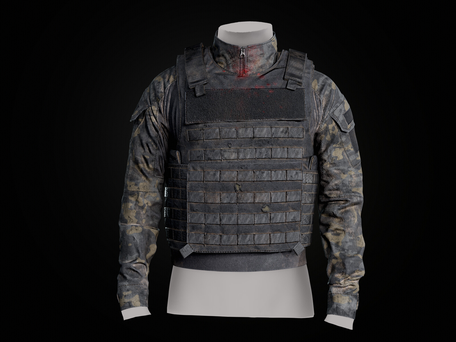 ArtStation - Military body armor real time