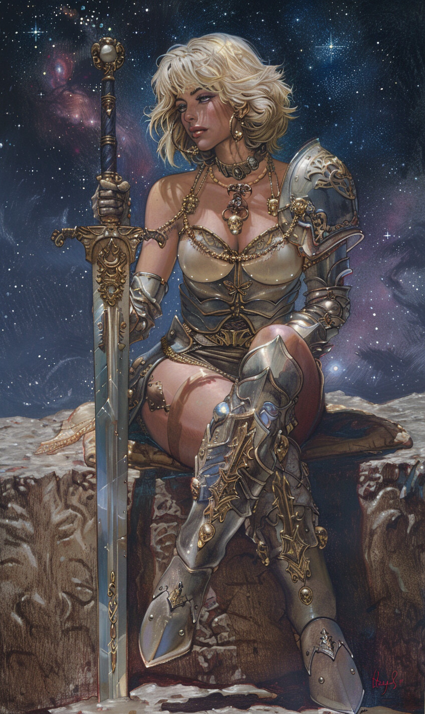 ArtStation - ivy valentine as a gorgeous leggy paladin