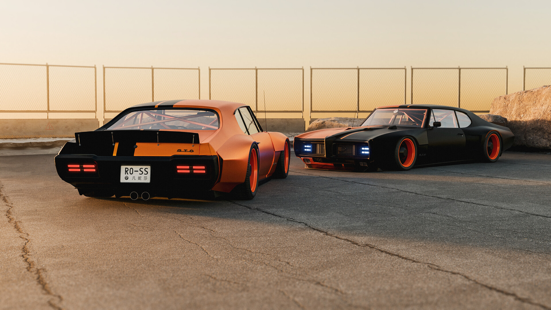 ArtStation - The Original Two Faced Pontiac GTO