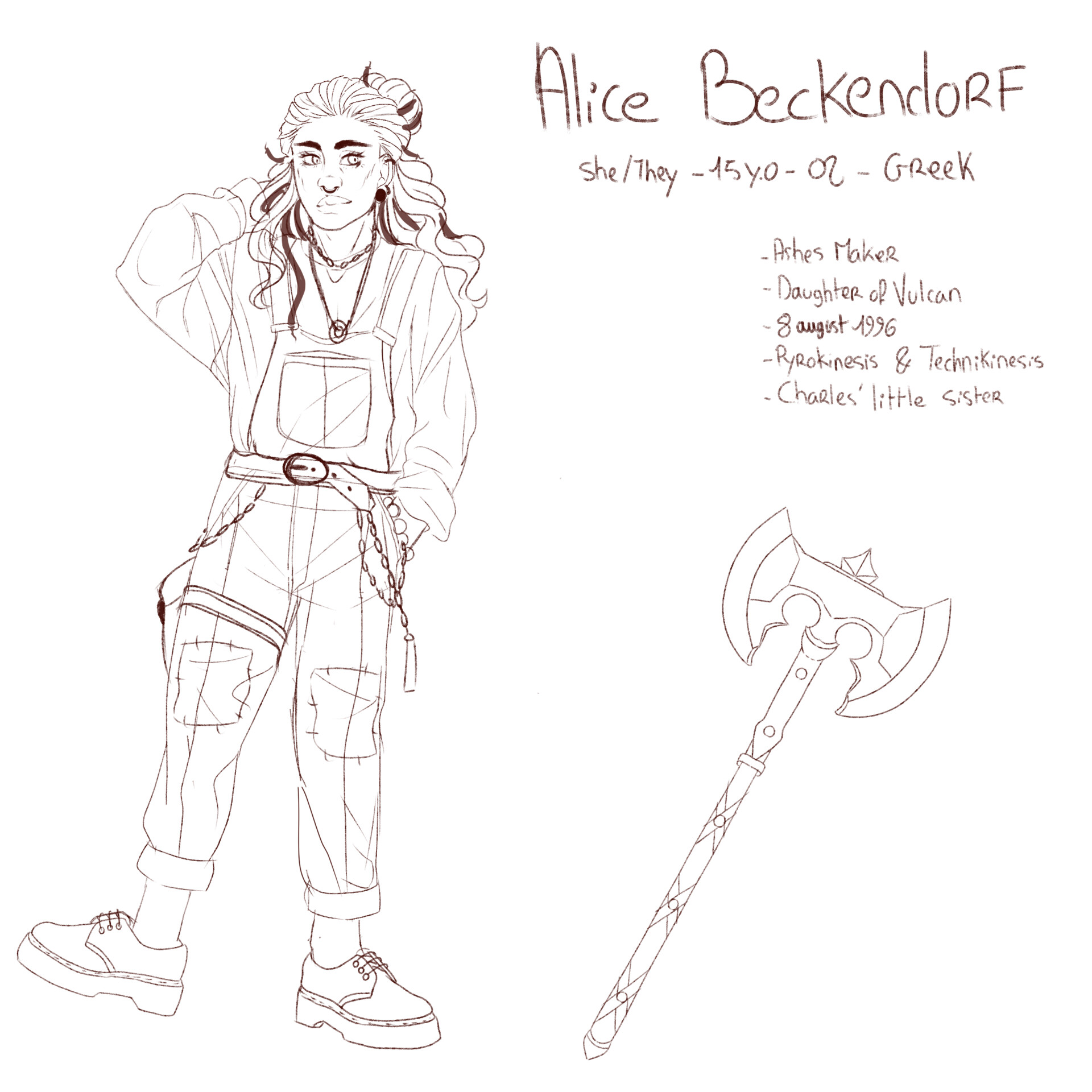 ArtStation - [RIORDANVERSE] Alice Beckendorf