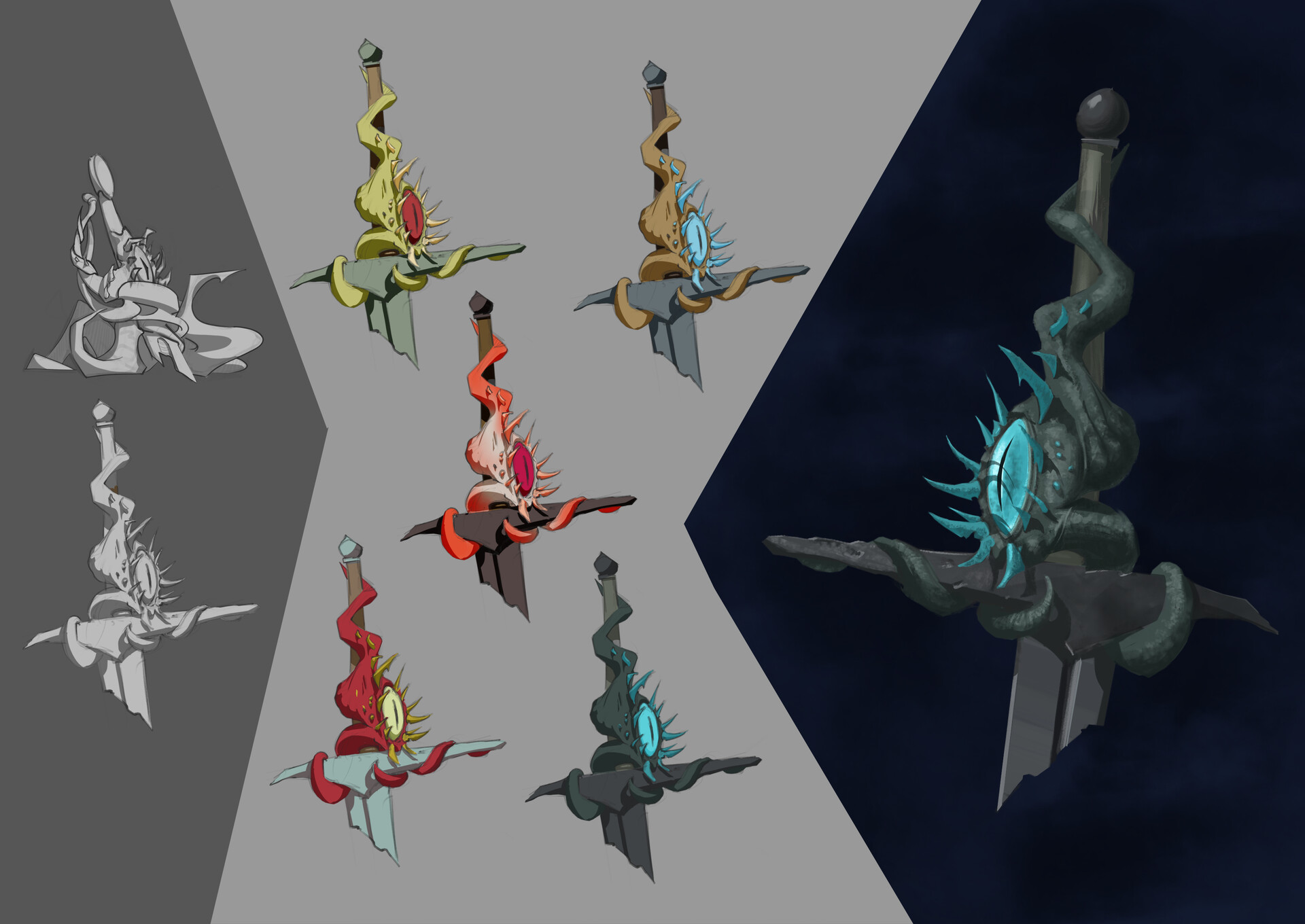 ArtStation - The Octopus and the Ancient Sword