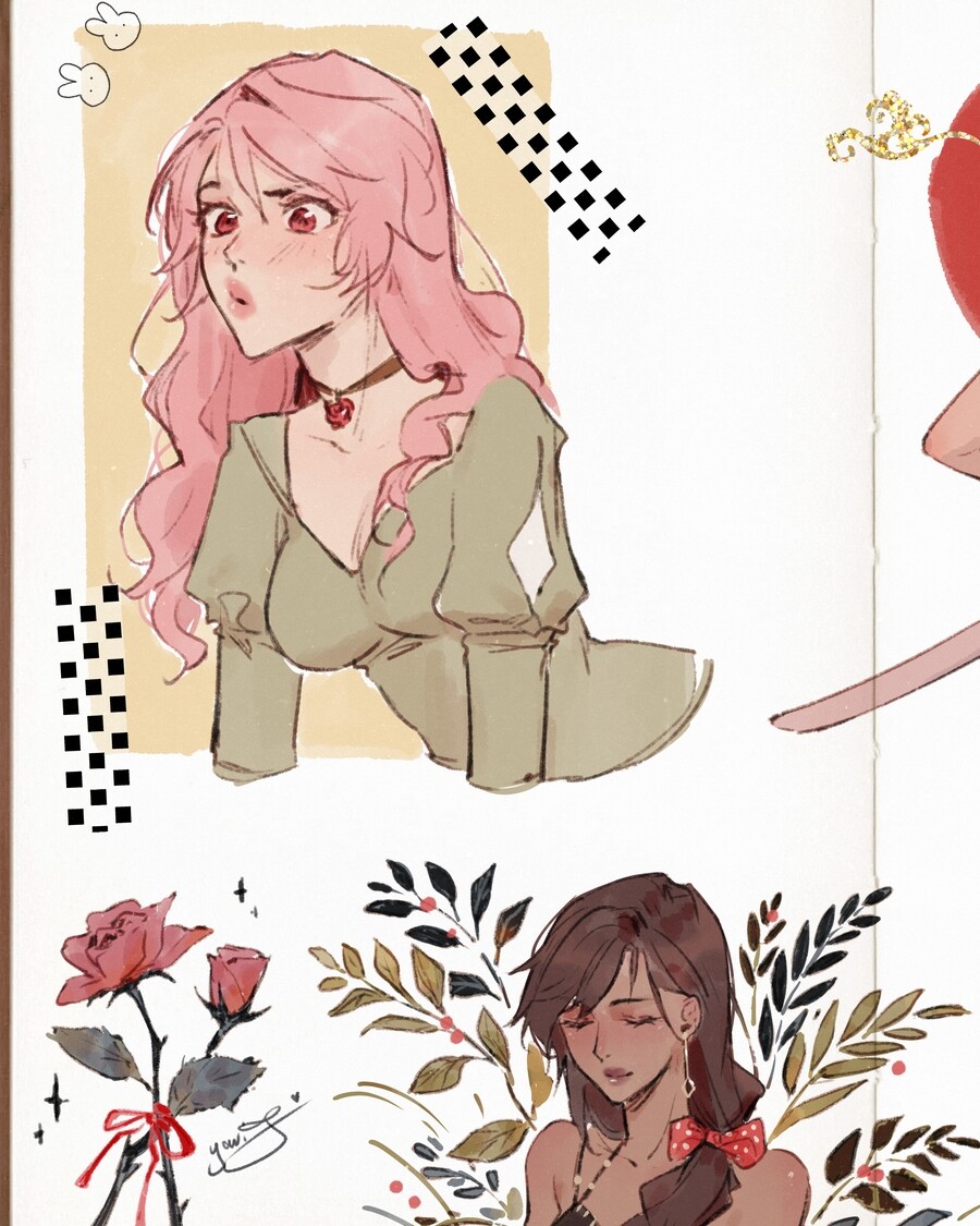 Surrender Comics - Sktchbook - Page 1 - RW Girls