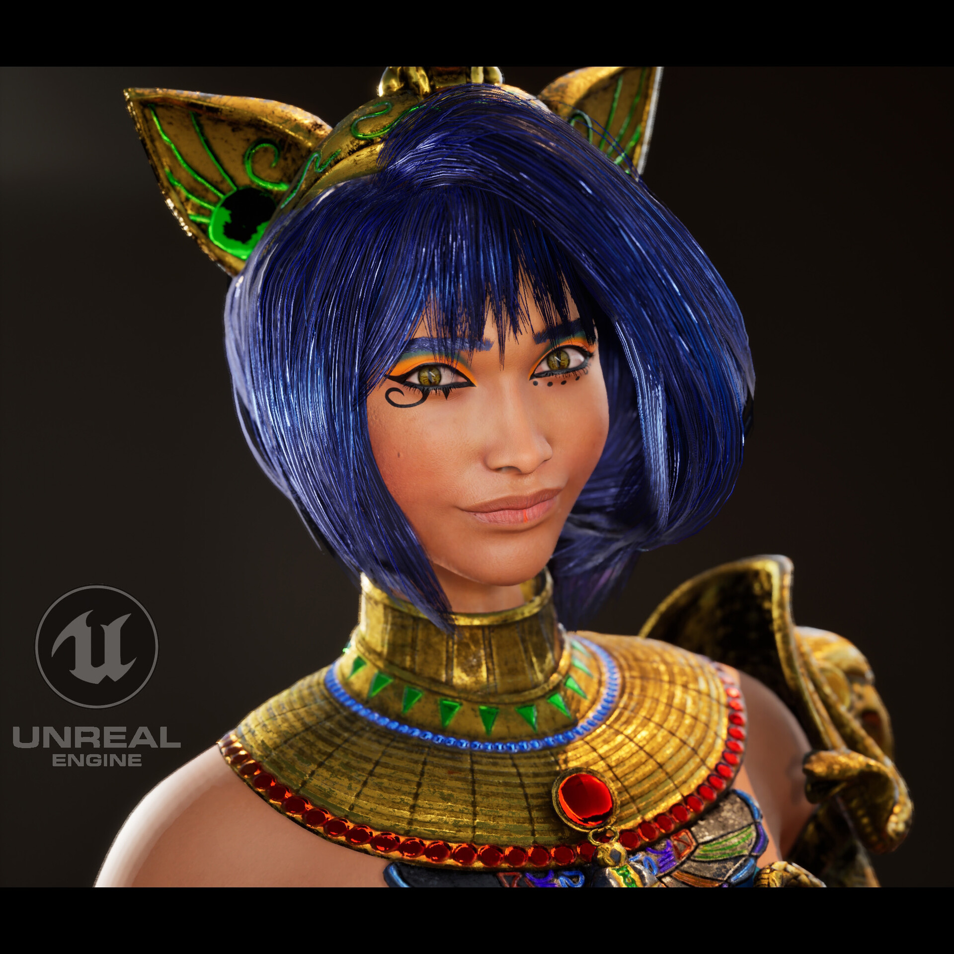 ArtStation - Bastet Cat Goddess - Real Time