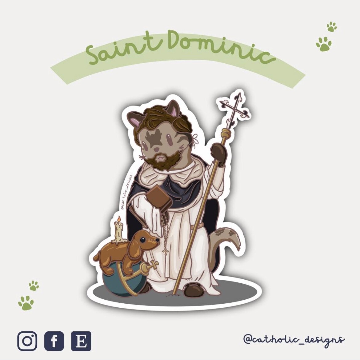 ArtStation - Saint Dominic - Cat-holic Designs