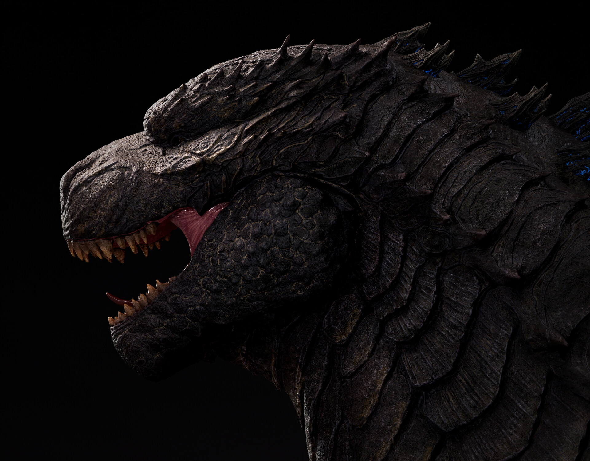 Gino Luka Kölling - Godzilla Bust, concept sculpt