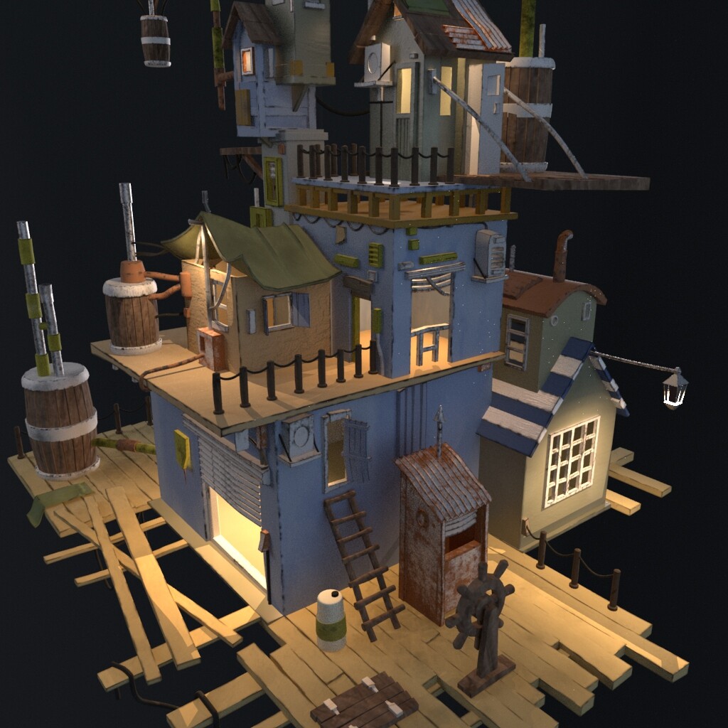 ArtStation - set house