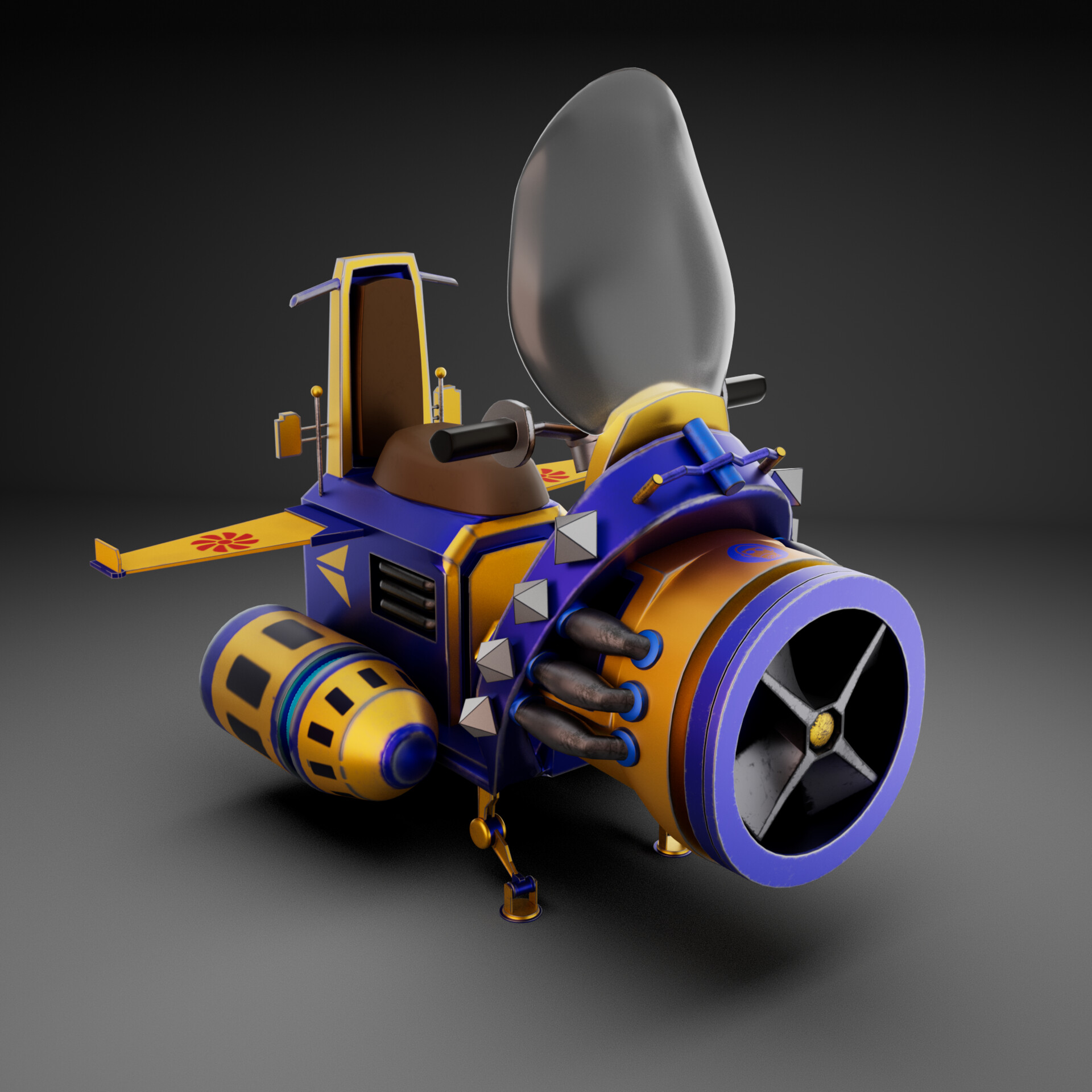 ArtStation - Flying boss vehicle