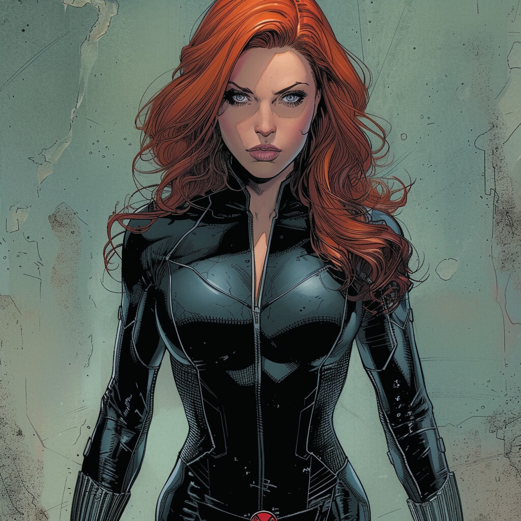 ArtStation - Illustration of Black Widow