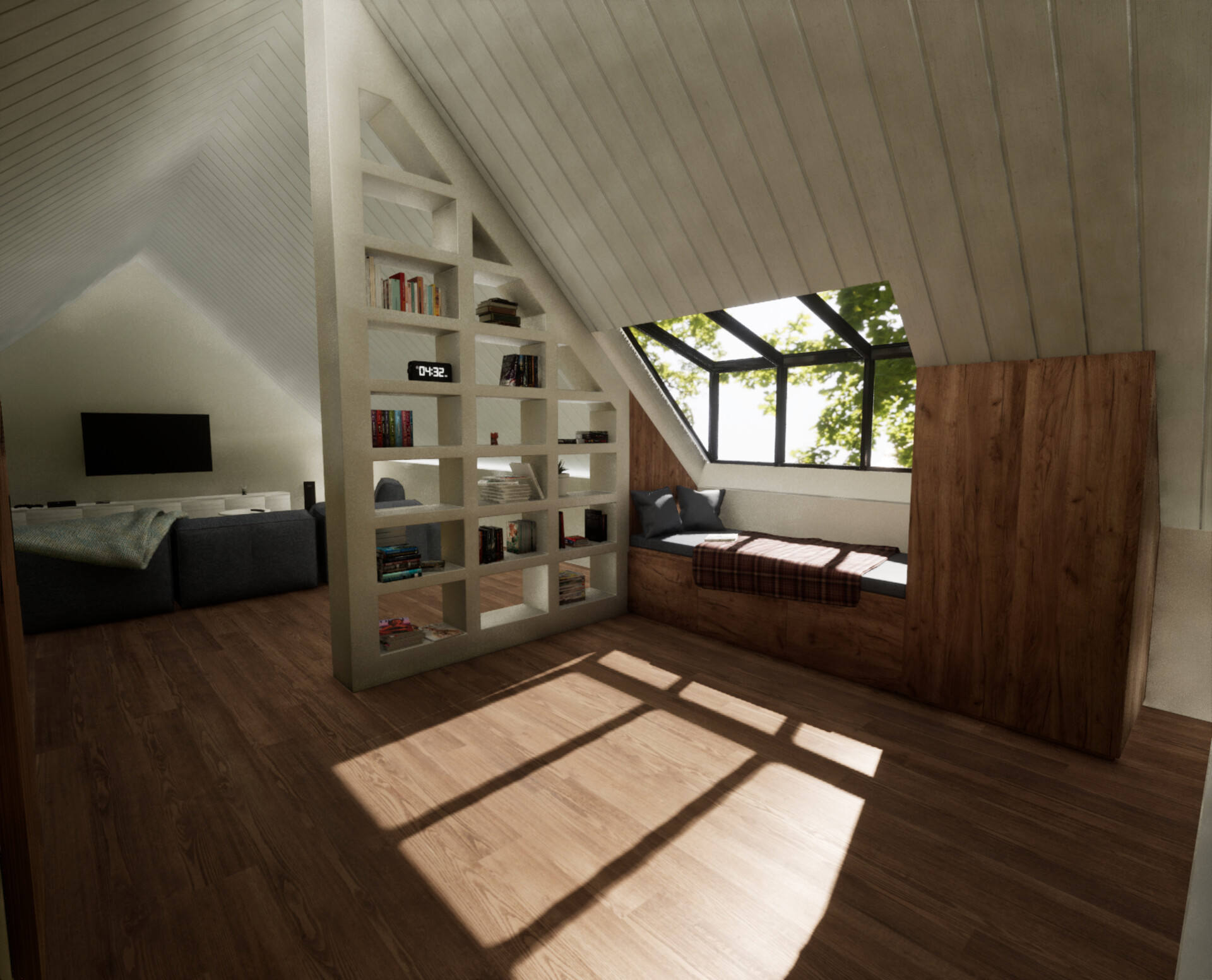 ArtStation - VR interior | mansard interior