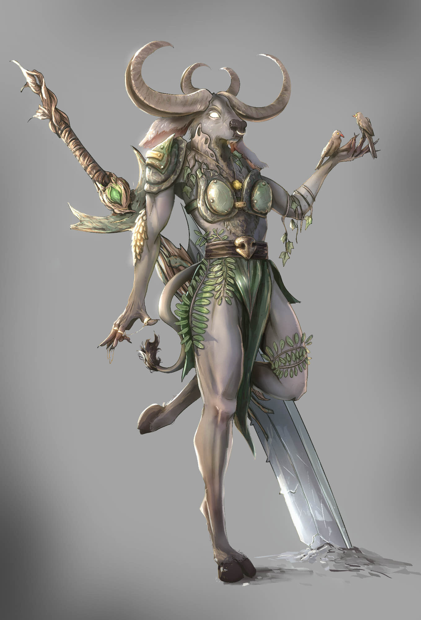 ArtStation - Buffalo woman