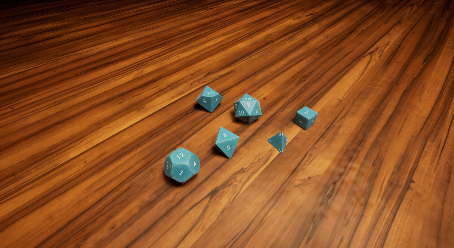 ArtStation - Aquamarine Dice Set