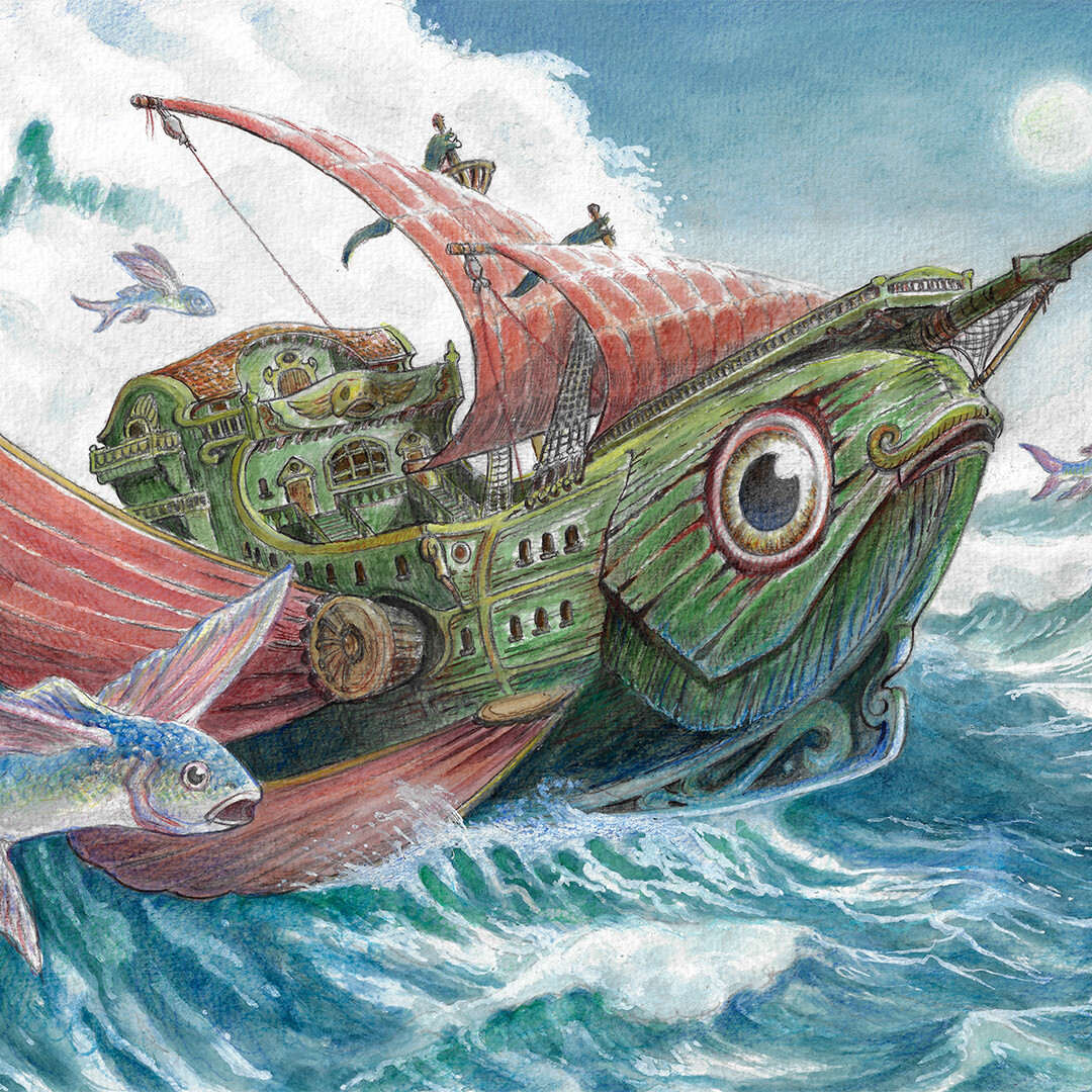 Matsya Das - Green Marlin's Flying Fish