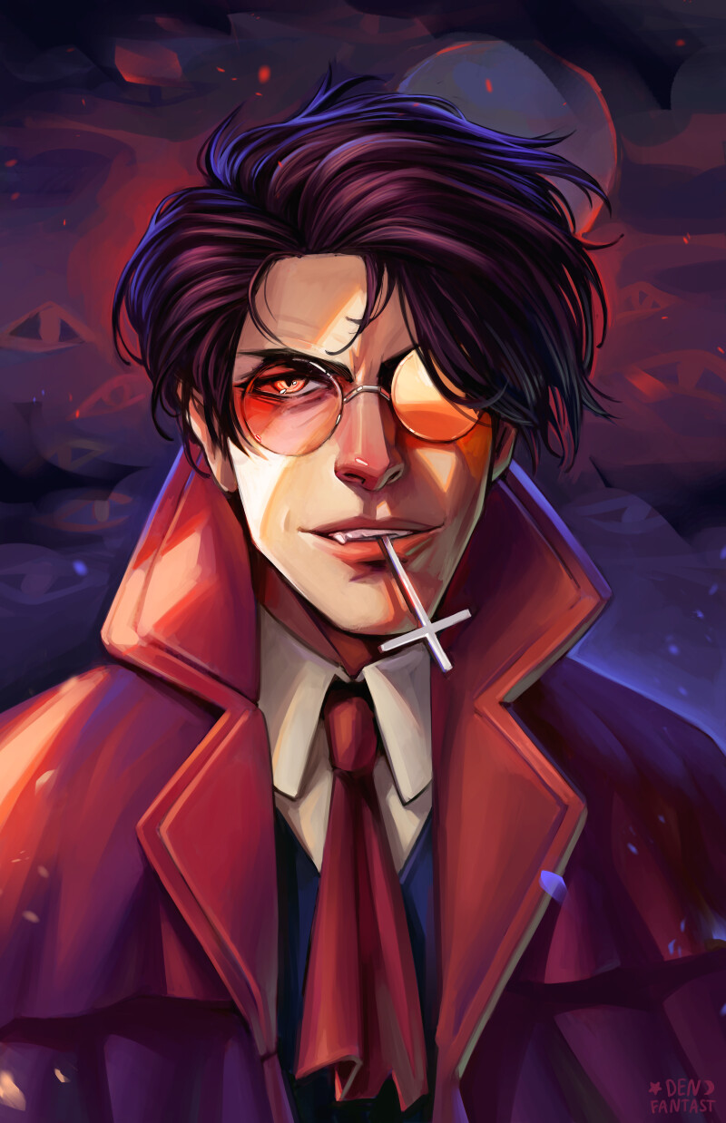 ArtStation - Red Moon (Hellsing Fan Art)