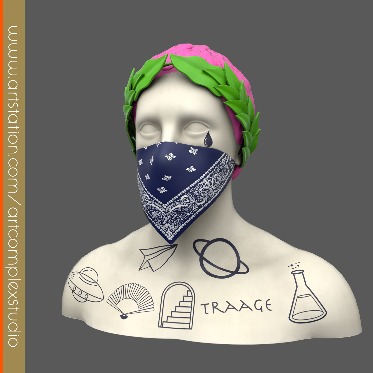 ArtComplex.Studio - Greece Style Bust