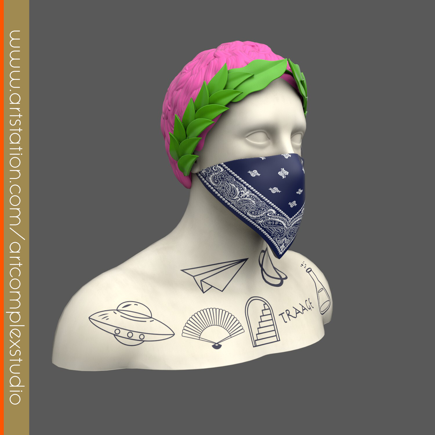 ArtComplex.Studio - Greece Style Bust