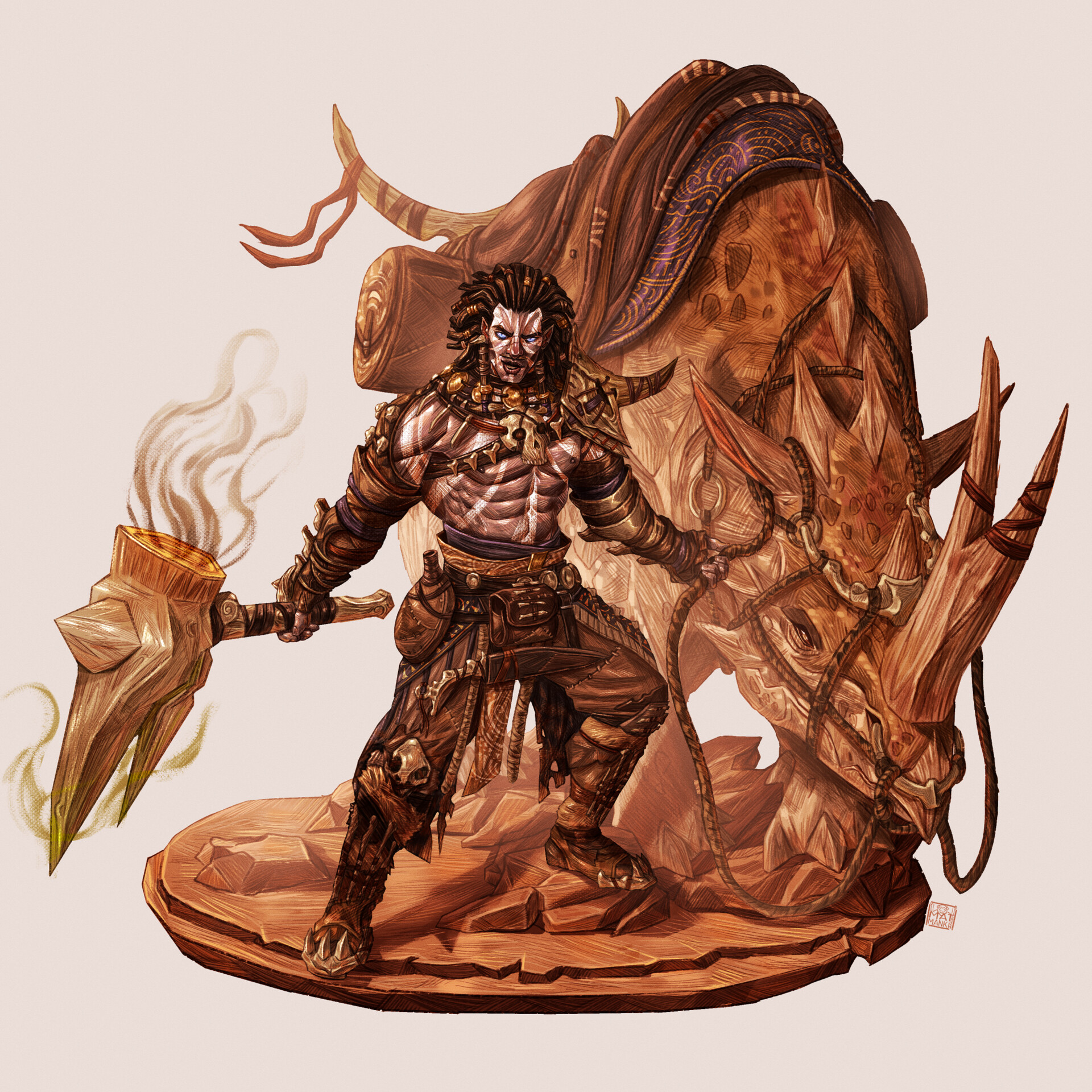 Mat Manki - dark sun miniature