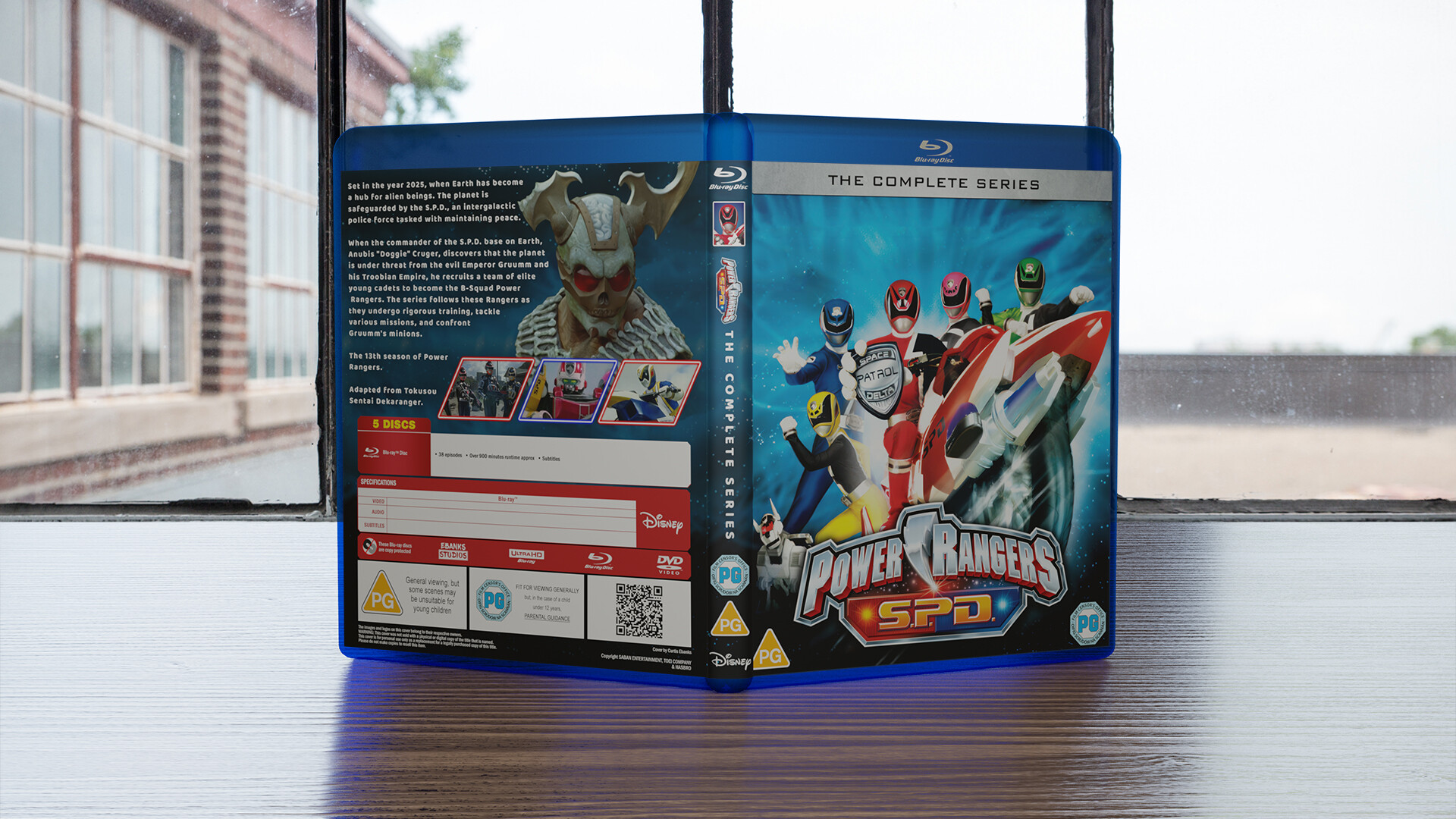 Curtis Ebanks - Power Rangers SPD - Custom Blu-ray Cover