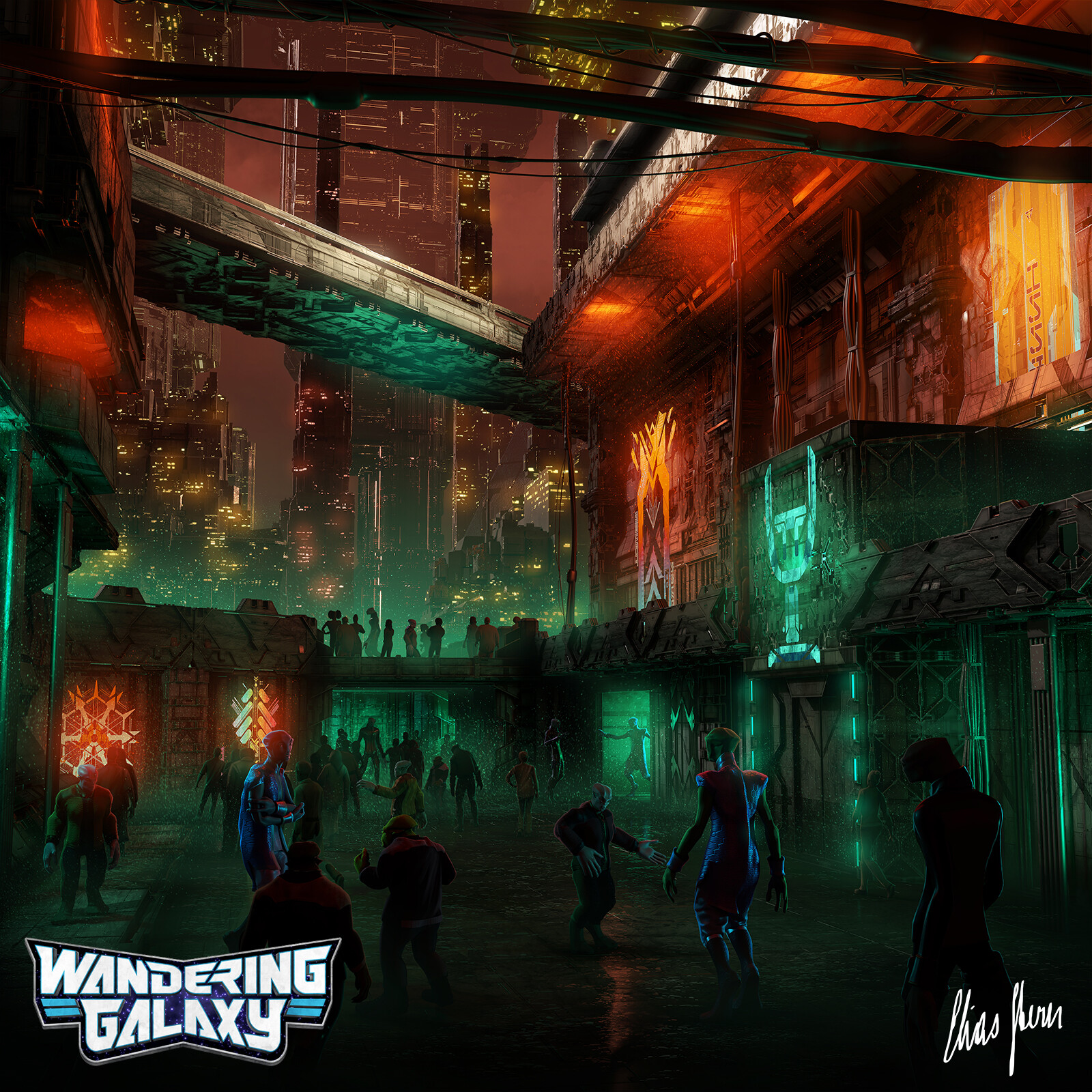 ArtStation - Wandering Galaxy Riva Station