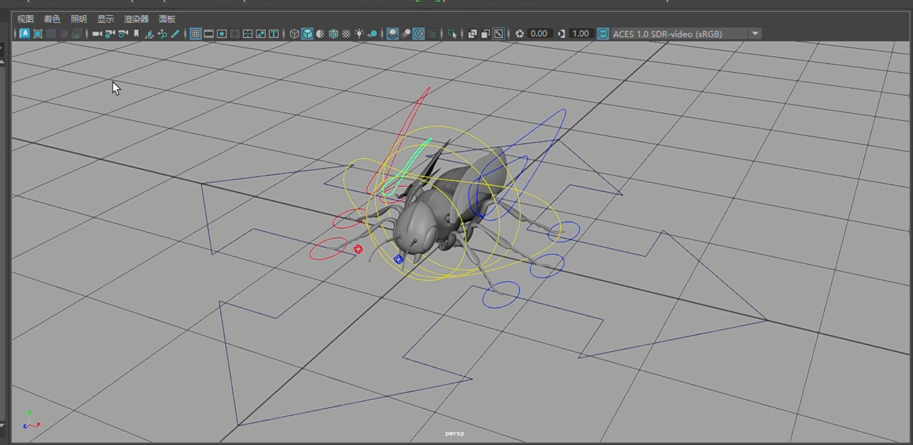 ArtStation - Basic bee control rigging