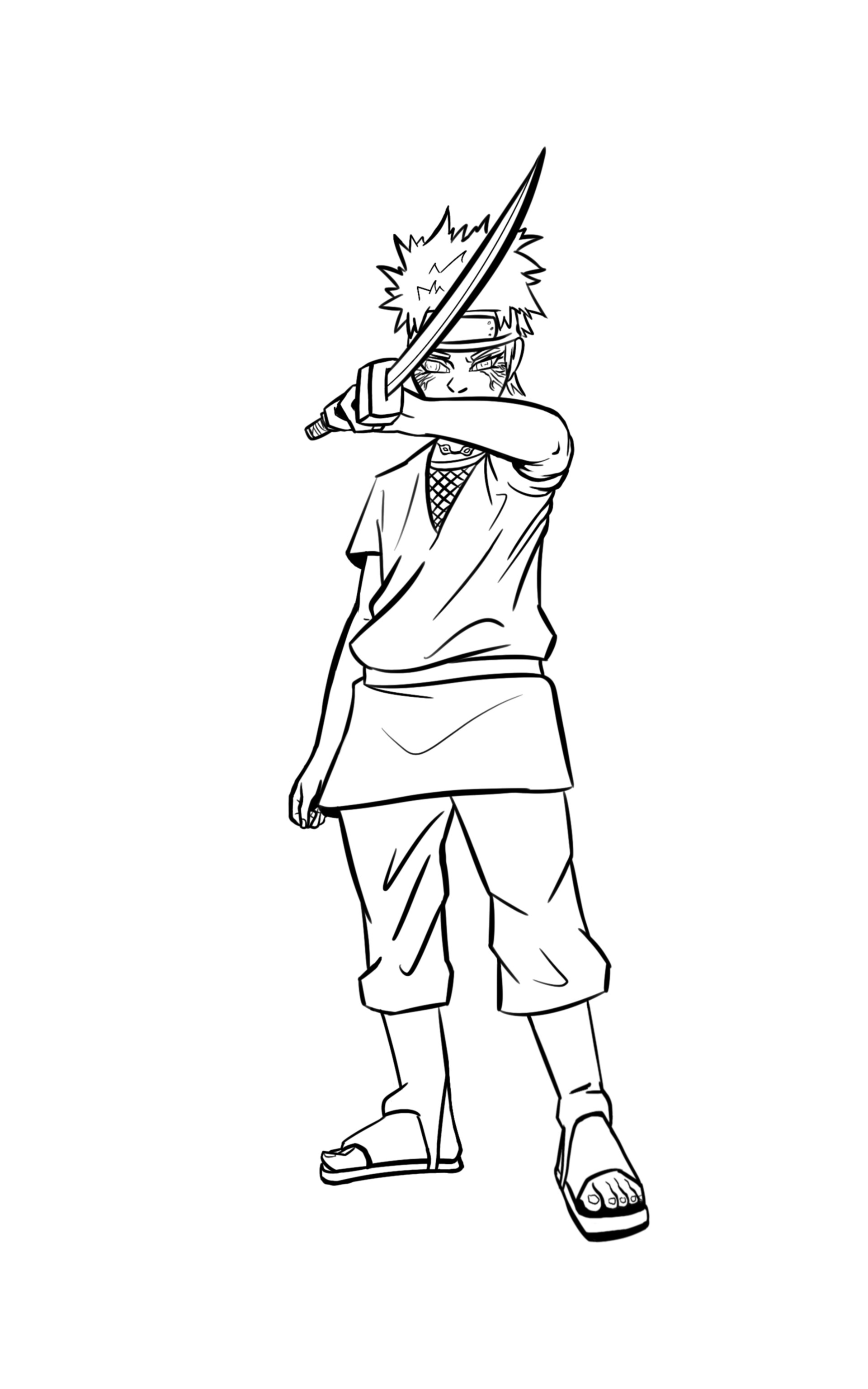 kiba coloring pages