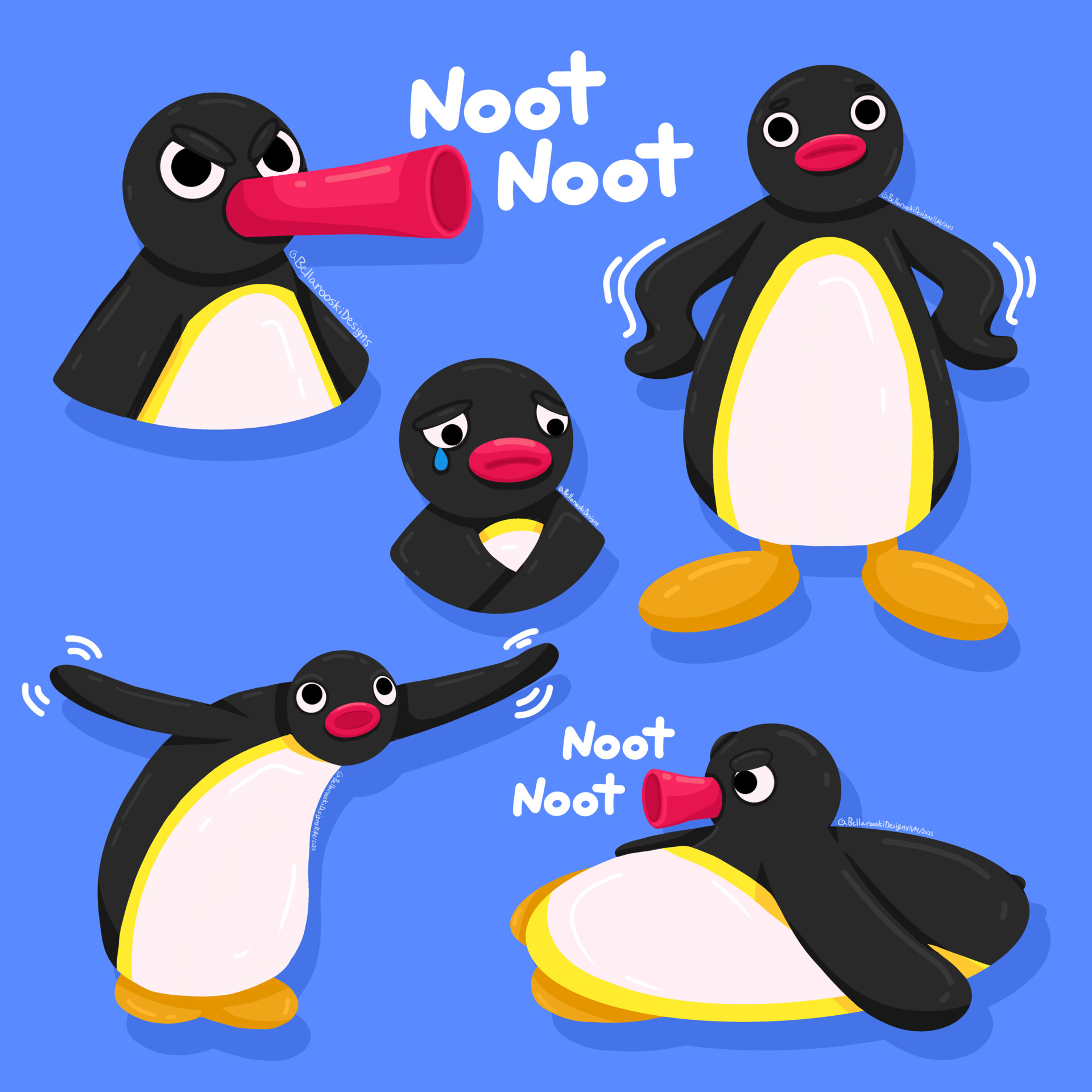 drawing pingu