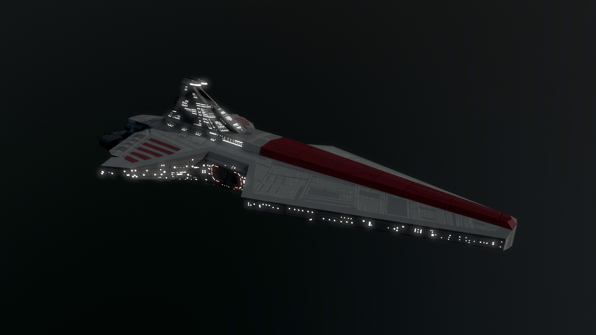 ArtStation - Personal Project - Venator Class Starship