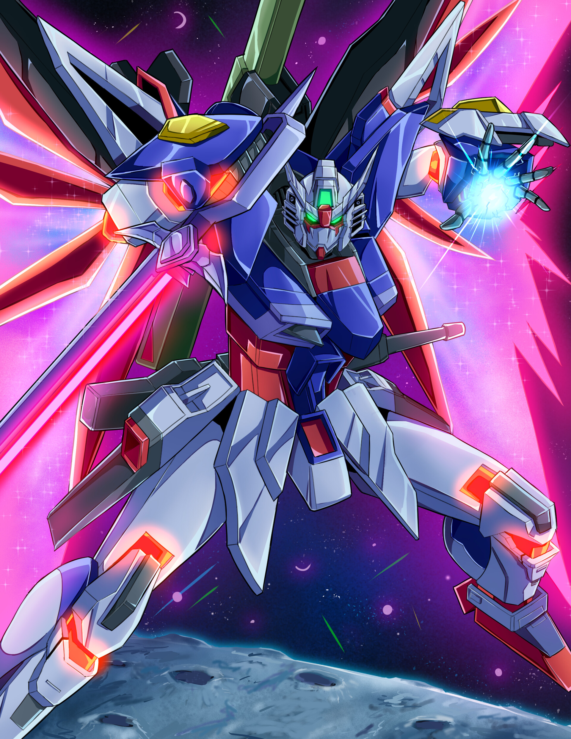 destiny gundam render