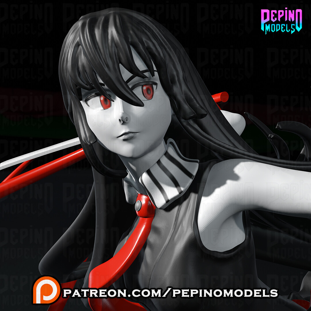 ArtStation - Akame from Akame Ga Kill model for 3D printing